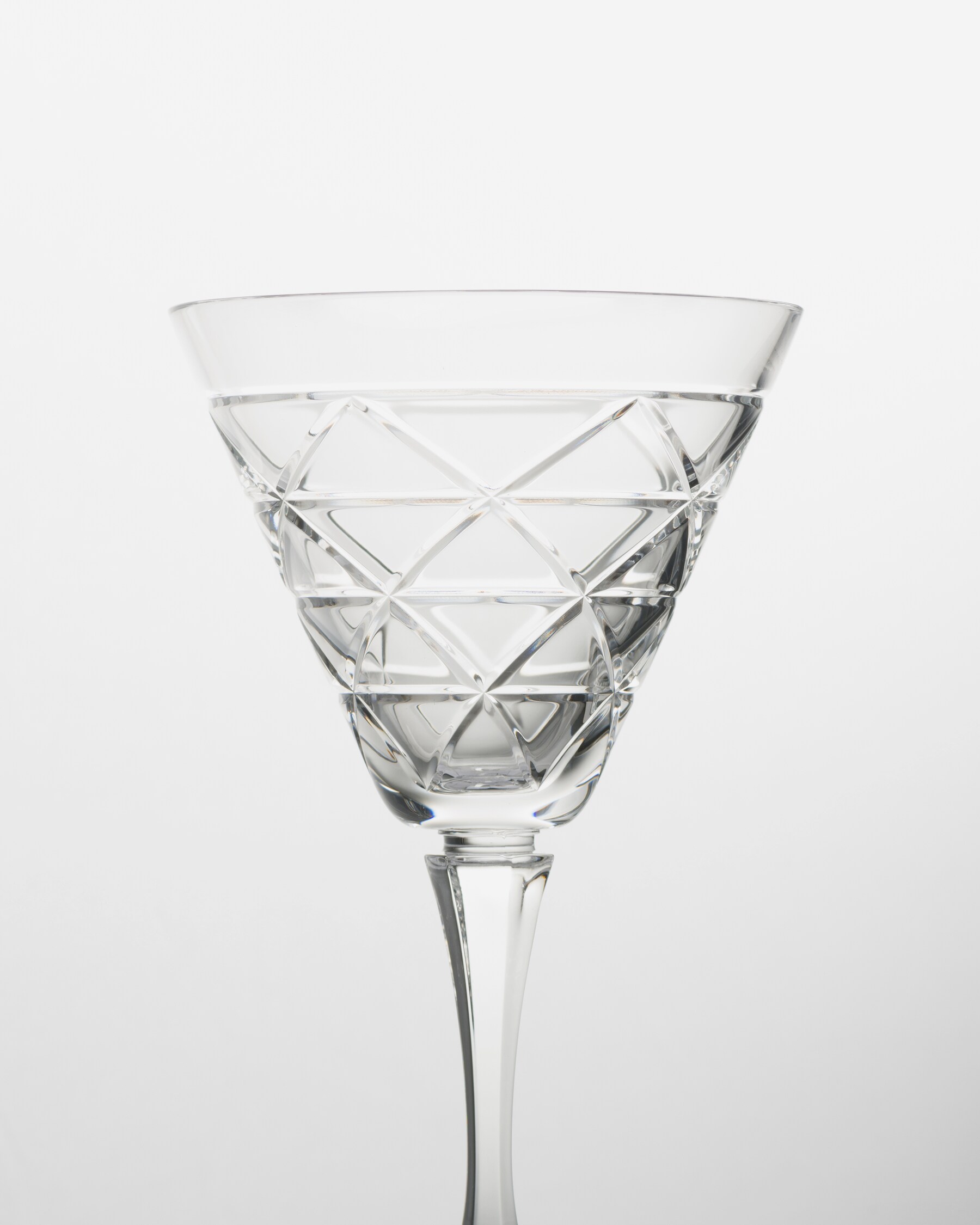 Crystal Crystal red wine glass - Triangles | PRADA
