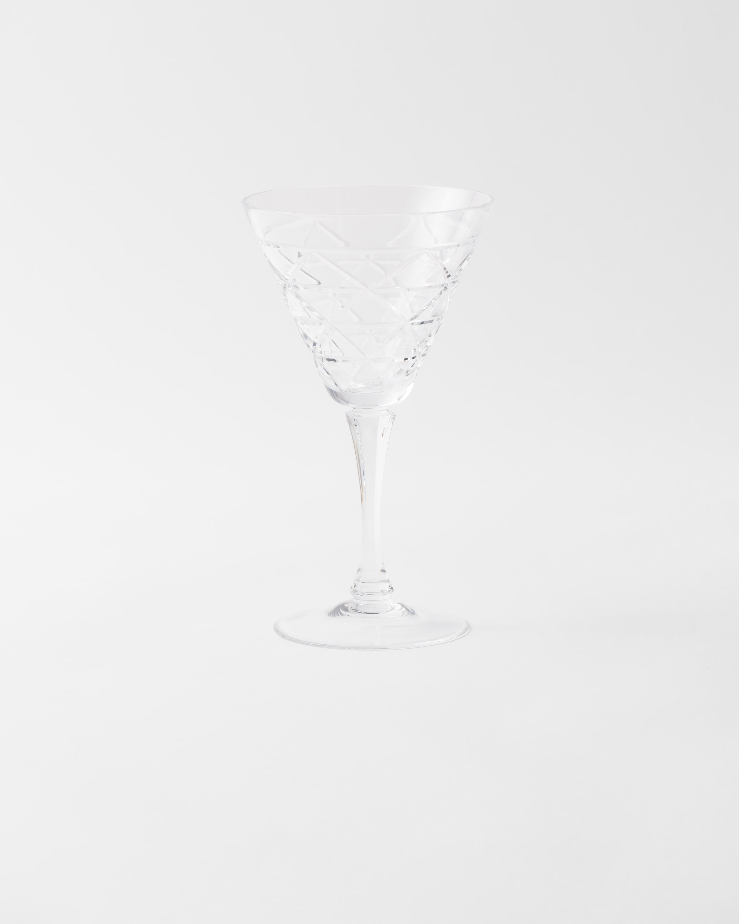 Crystal Crystal red wine glass - Triangles | PRADA