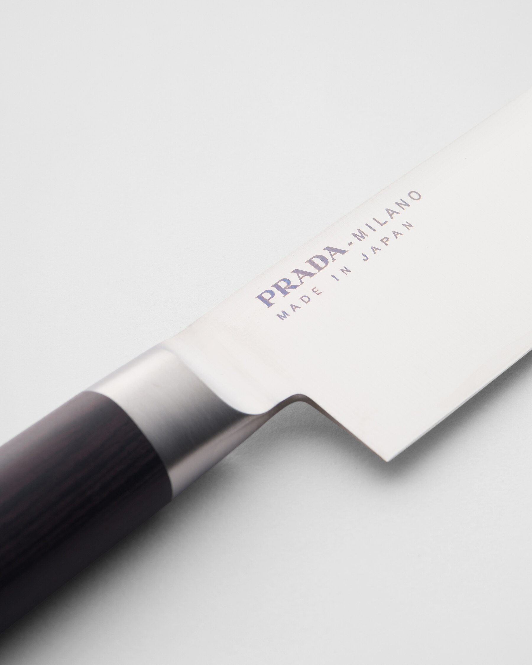 Dark Brown Medium Steel Kitchen Knife - Japanese Style | PRADA