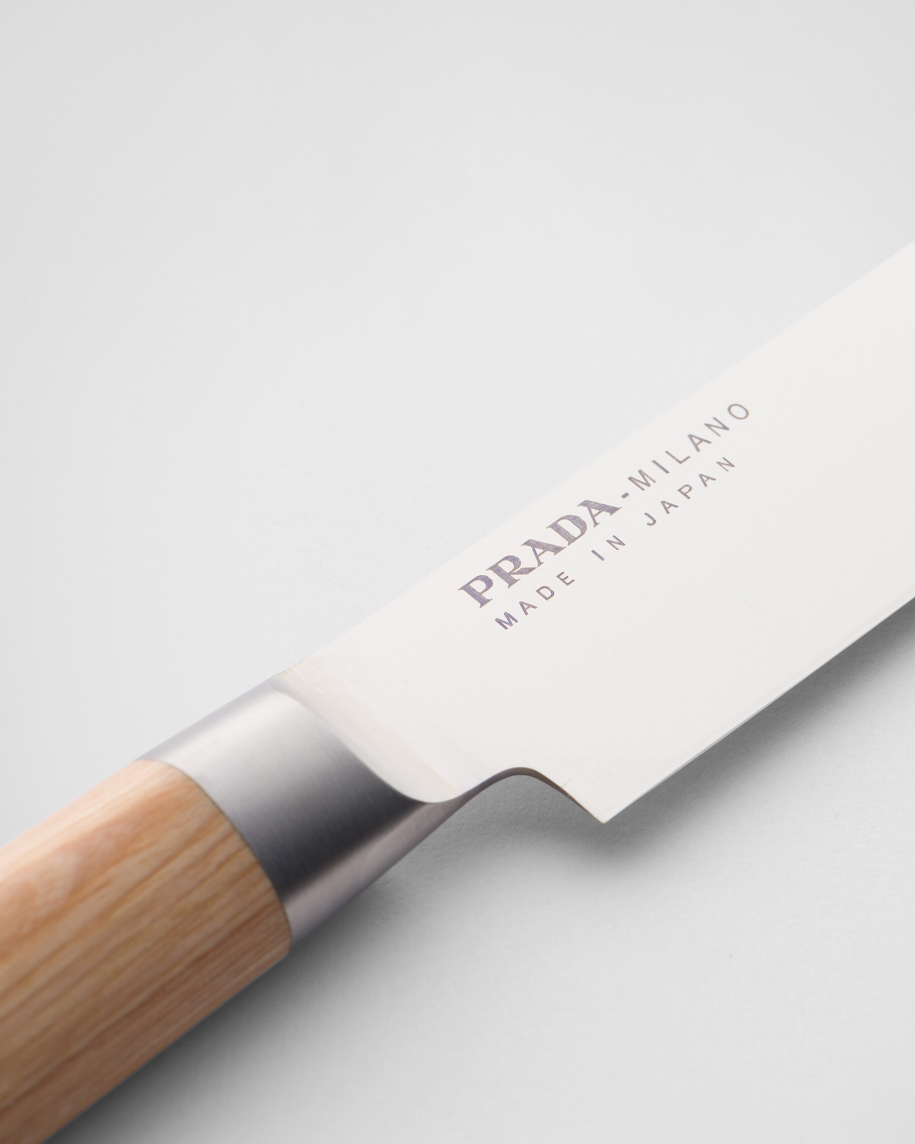 Natural Large Steel Kitchen Knife - Japanese Style | PRADA
