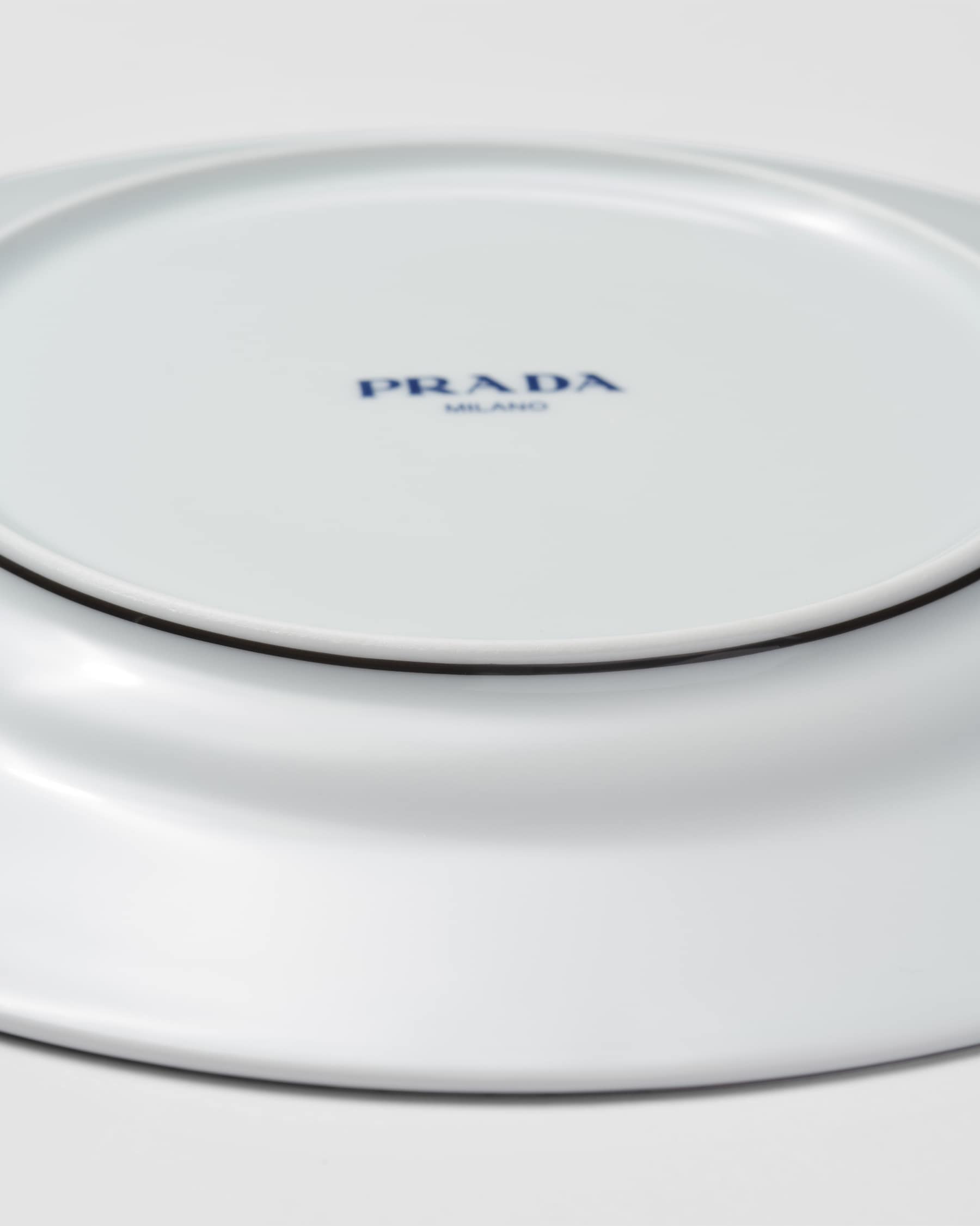 Green Set Of Two Porcelain Dinner Plates - Vienna Green | PRADA