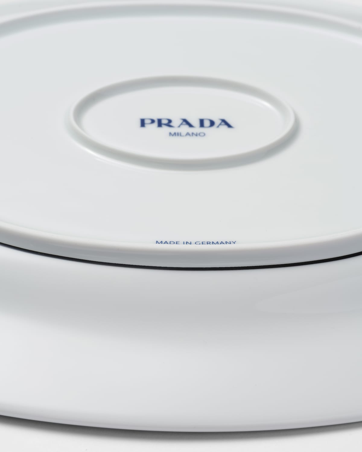 F0e5w Medium Porcelain Serving Plate - Checkerboard | PRADA