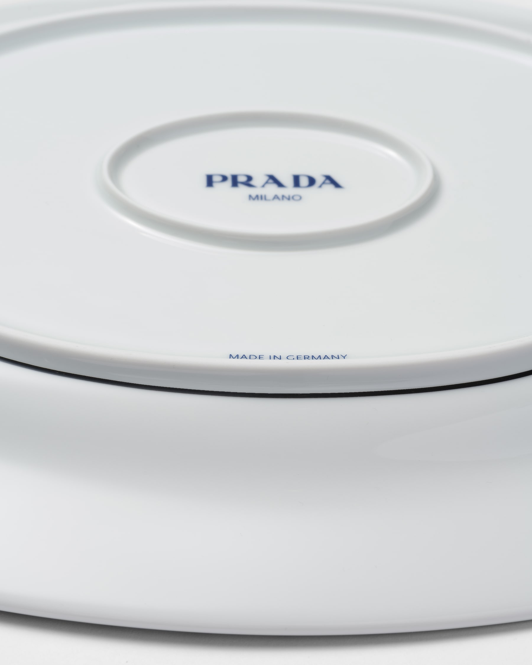 F0e5w Medium Porcelain Serving Plate - Checkerboard | PRADA