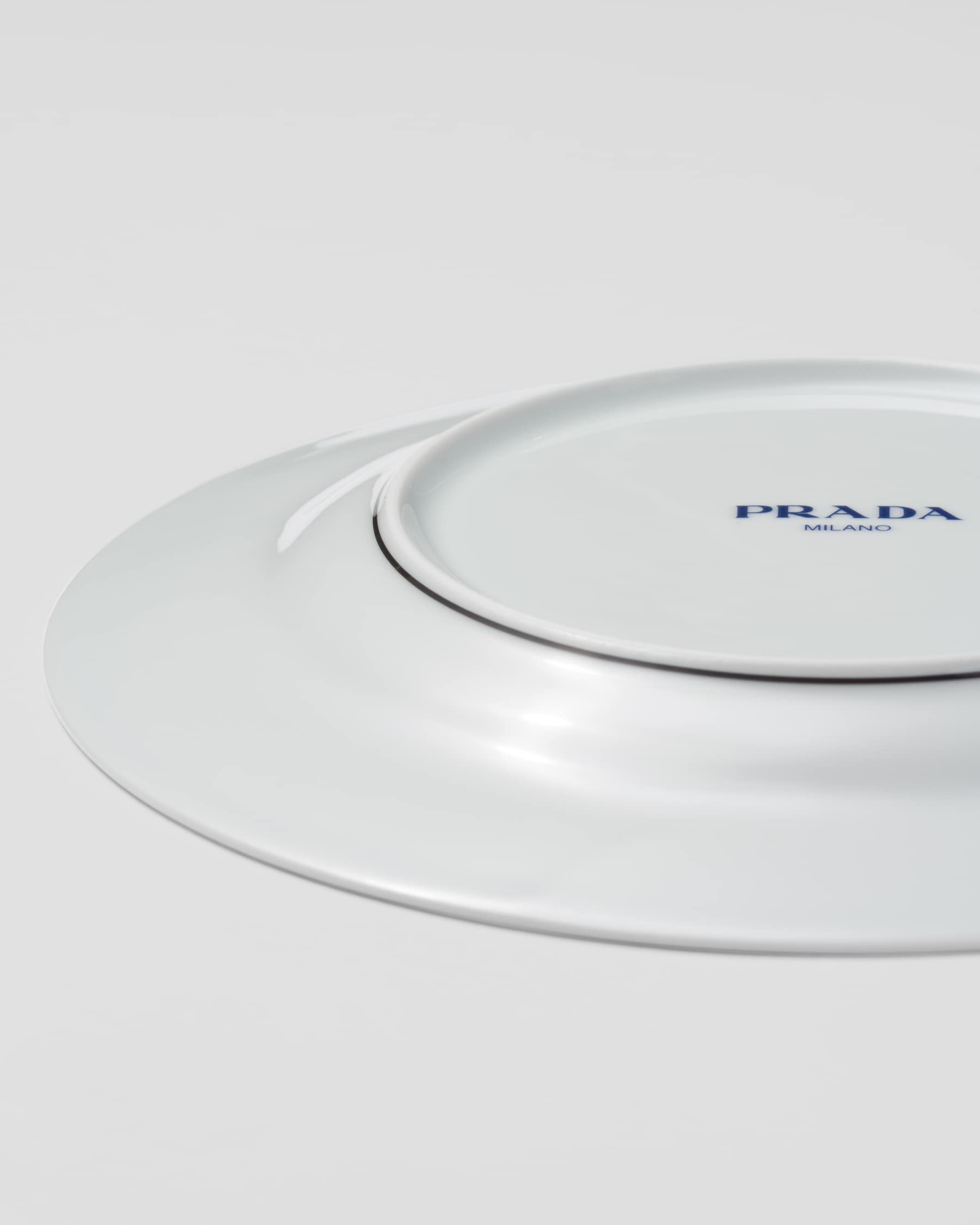 Green Set Of Two Porcelain Dessert Plates - Vienna Green | PRADA