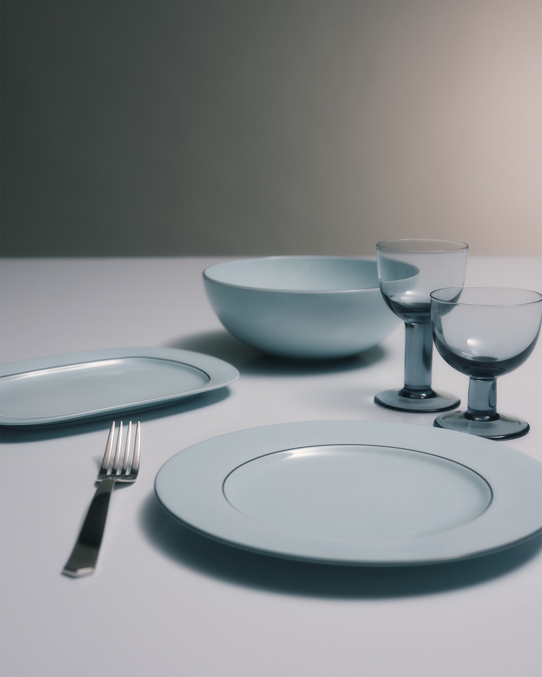 Celadon Light Blue Porcelain salad bowl - Celadon | PRADA