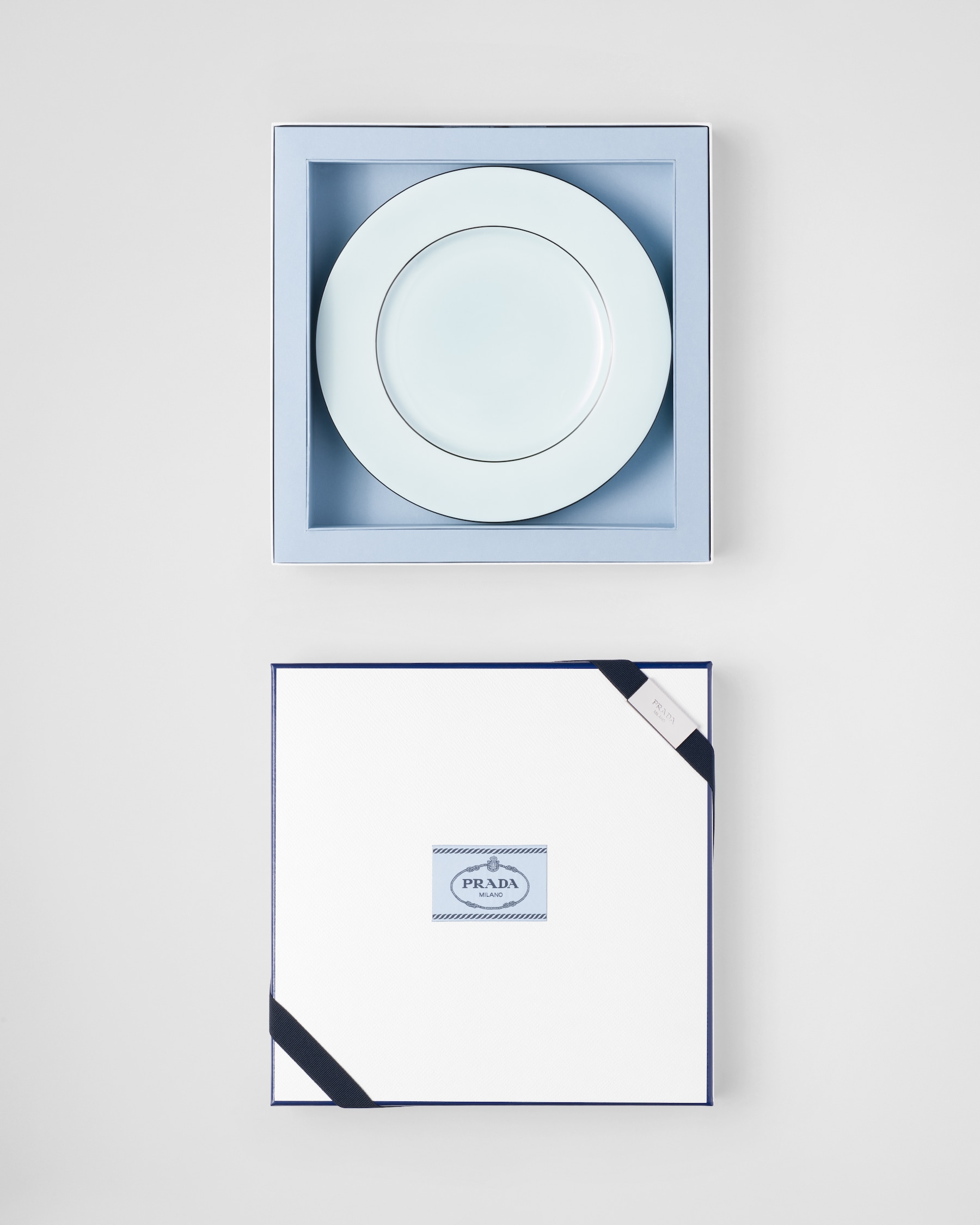 Celadon Light Blue Set of two porcelain dinner plates - Celadon | PRADA