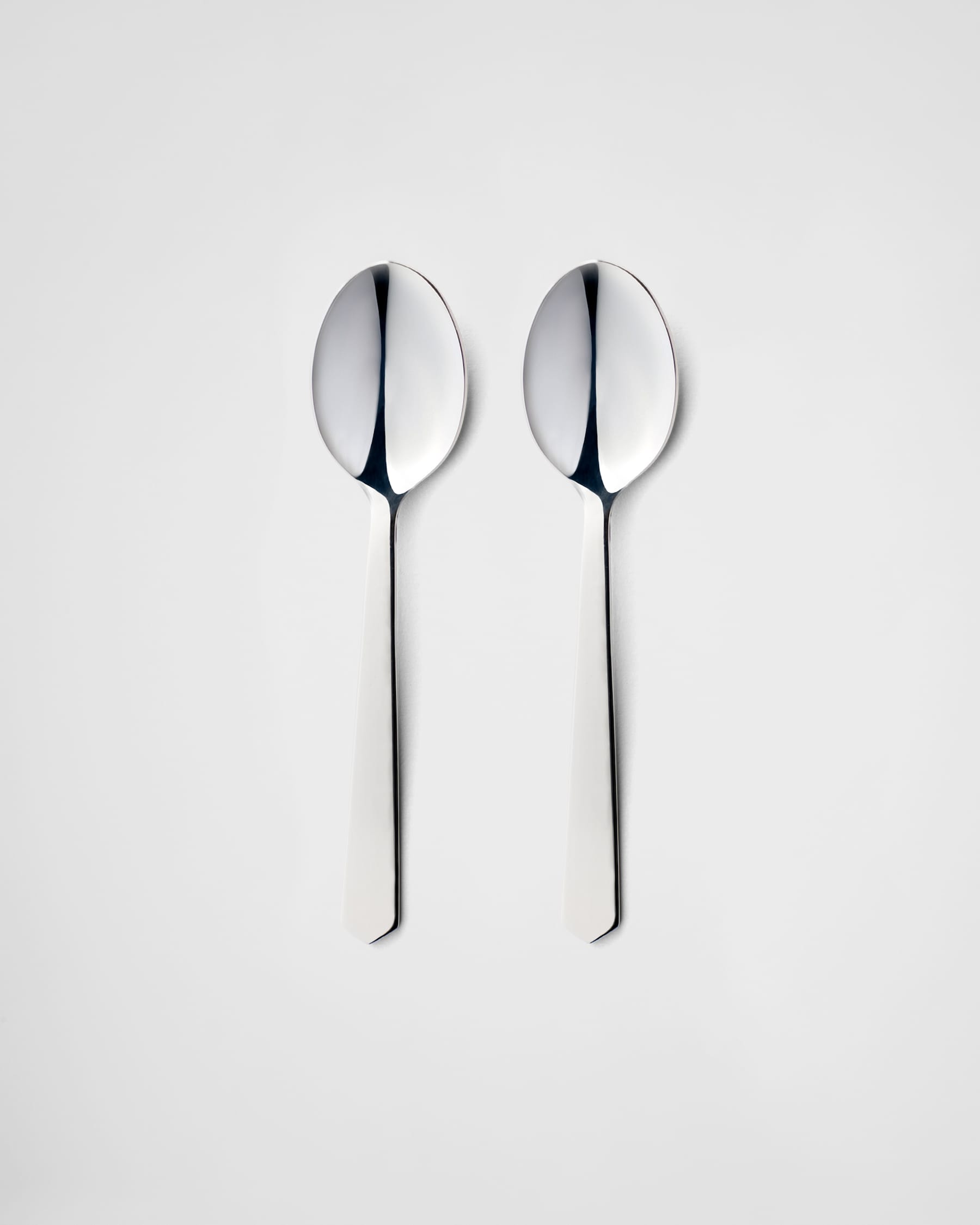 Steel Gray Set of two stainless steel teaspoons | PRADA