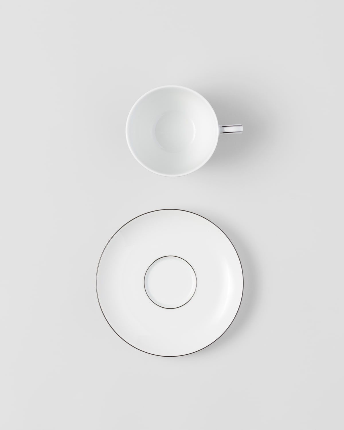 F0e5w Set Of Two Porcelain Tea Cups - Checkerboard | PRADA