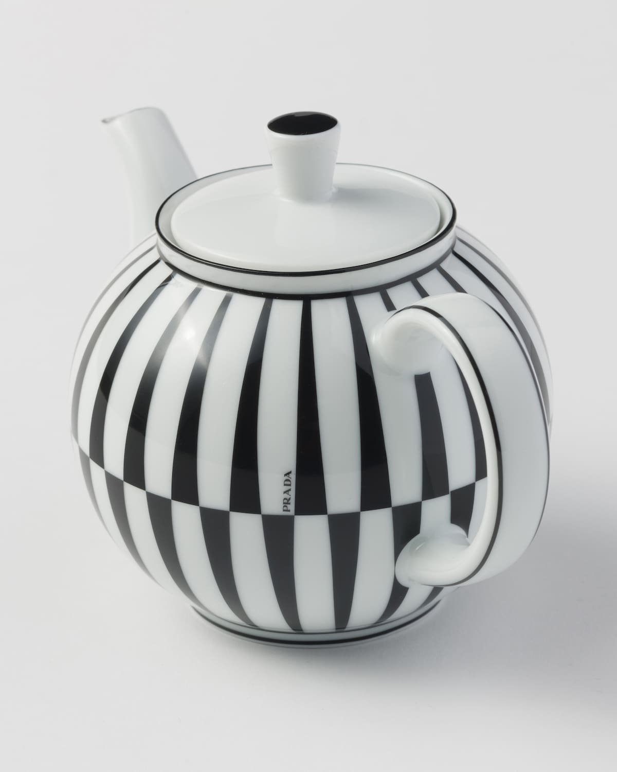 F0e5w Porcelain Teapot - Stripes | PRADA