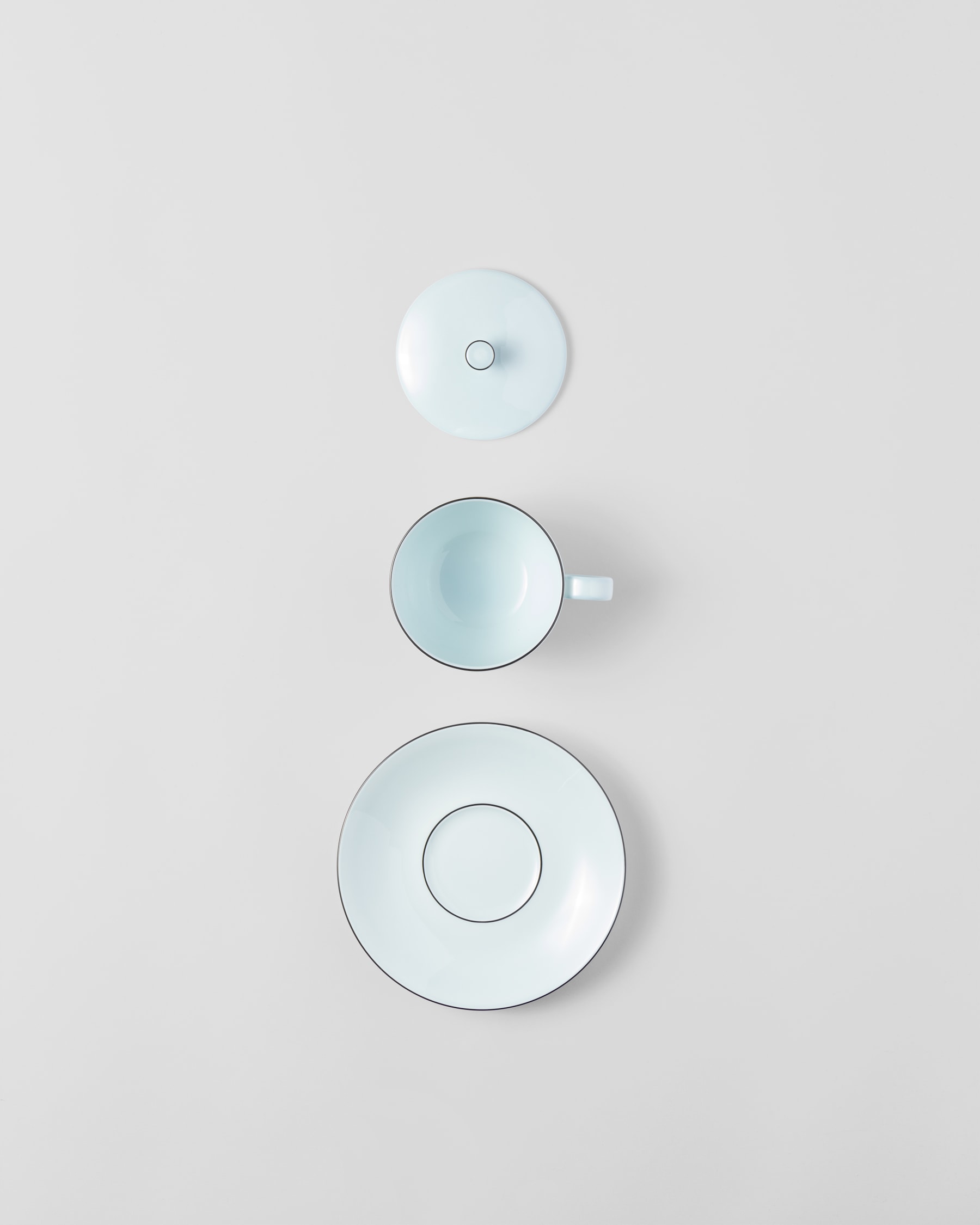 Celadon Light Blue Porcelain cappuccino cup - Celadon | PRADA