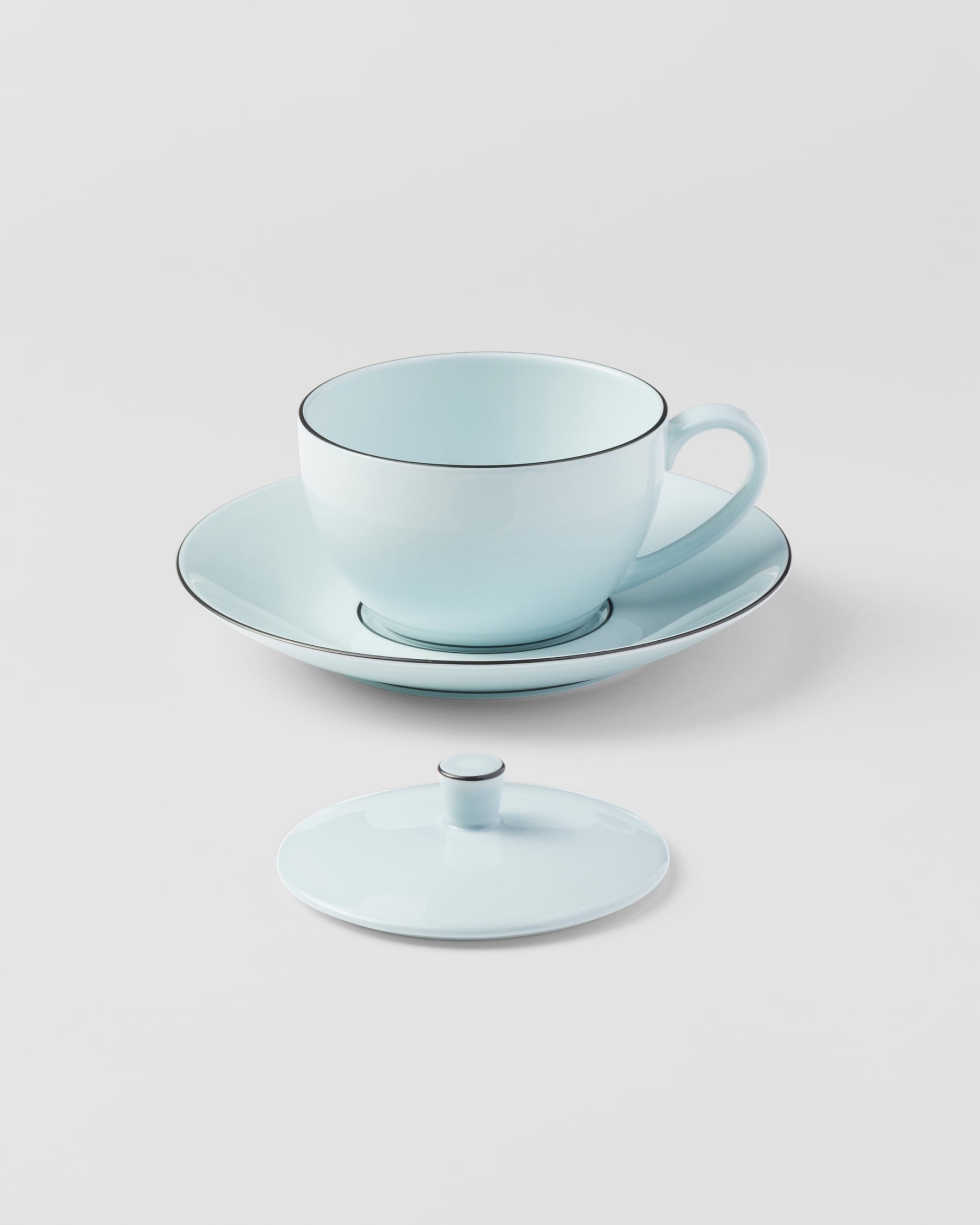 Celadon Light Blue Porcelain cappuccino cup - Celadon | PRADA