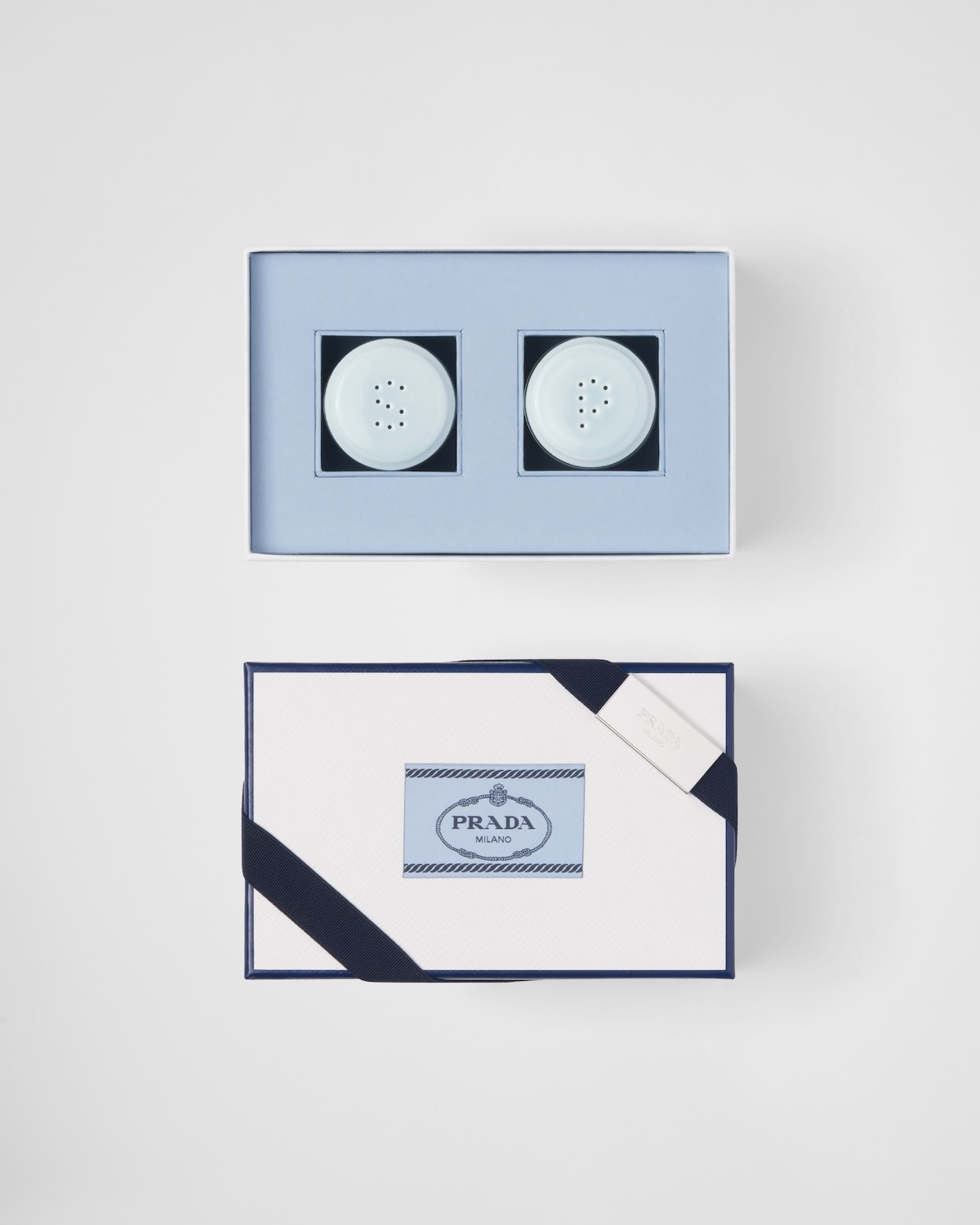 F03hv Porcelain Salt And Pepper Set - Celadon | PRADA