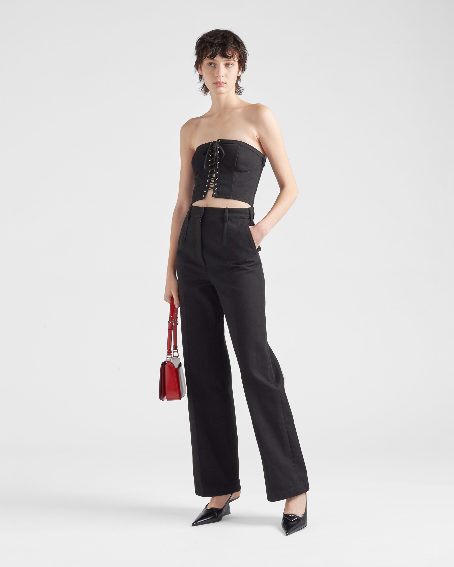 Black Drill Pants | PRADA