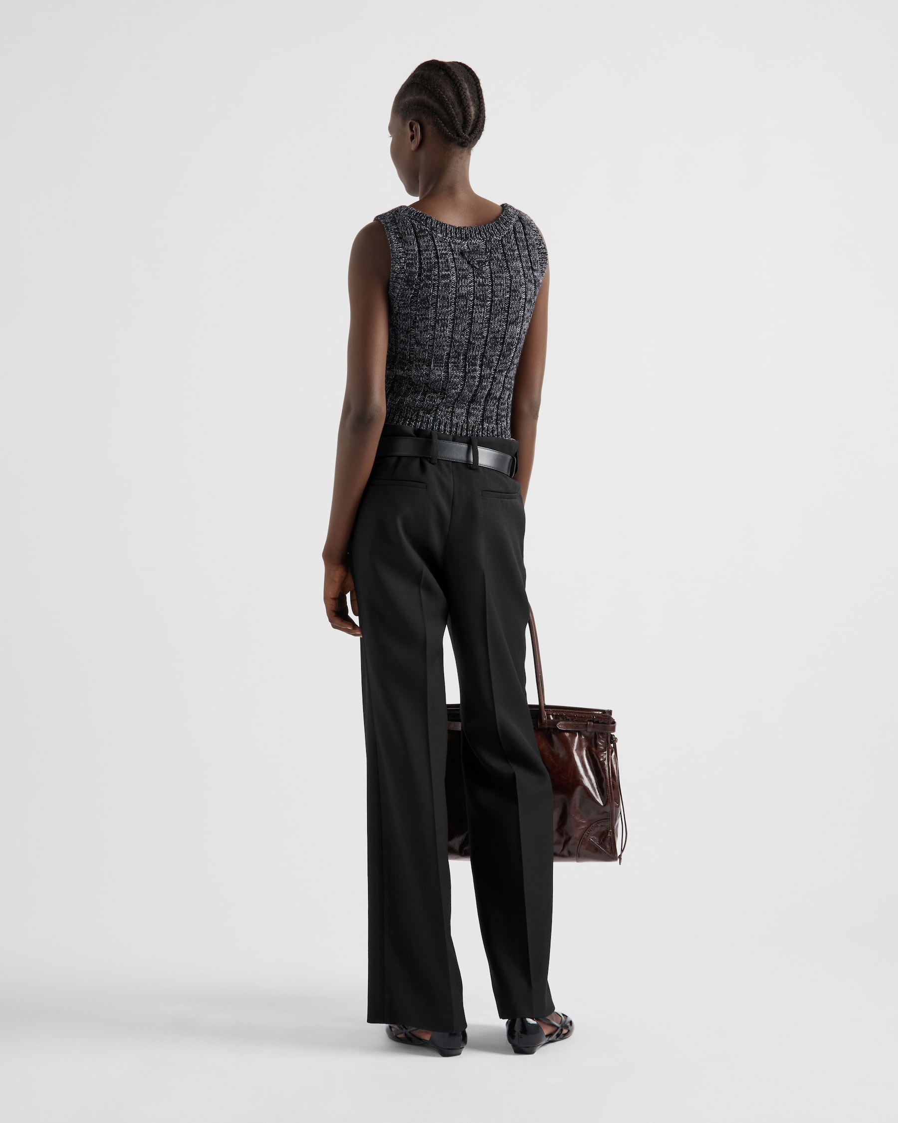 Black Gabardine Pants | PRADA