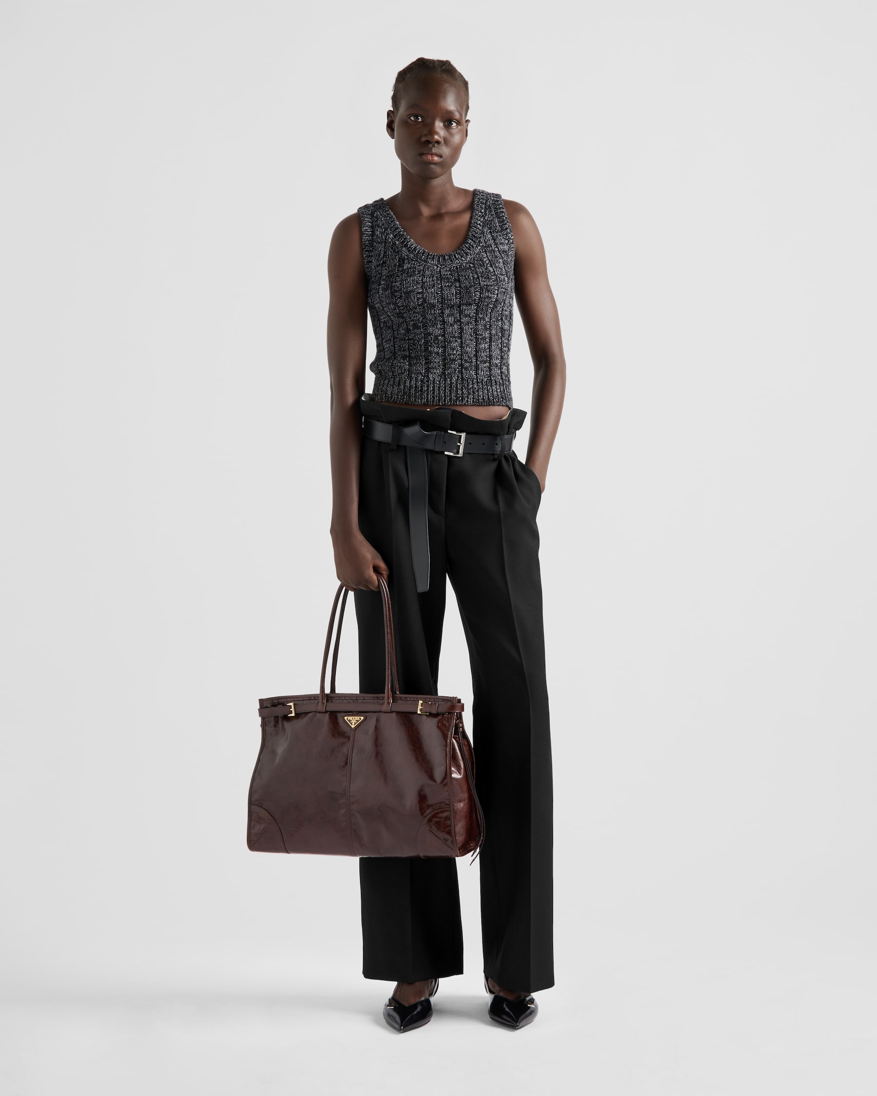 Black Gabardine Pants | PRADA