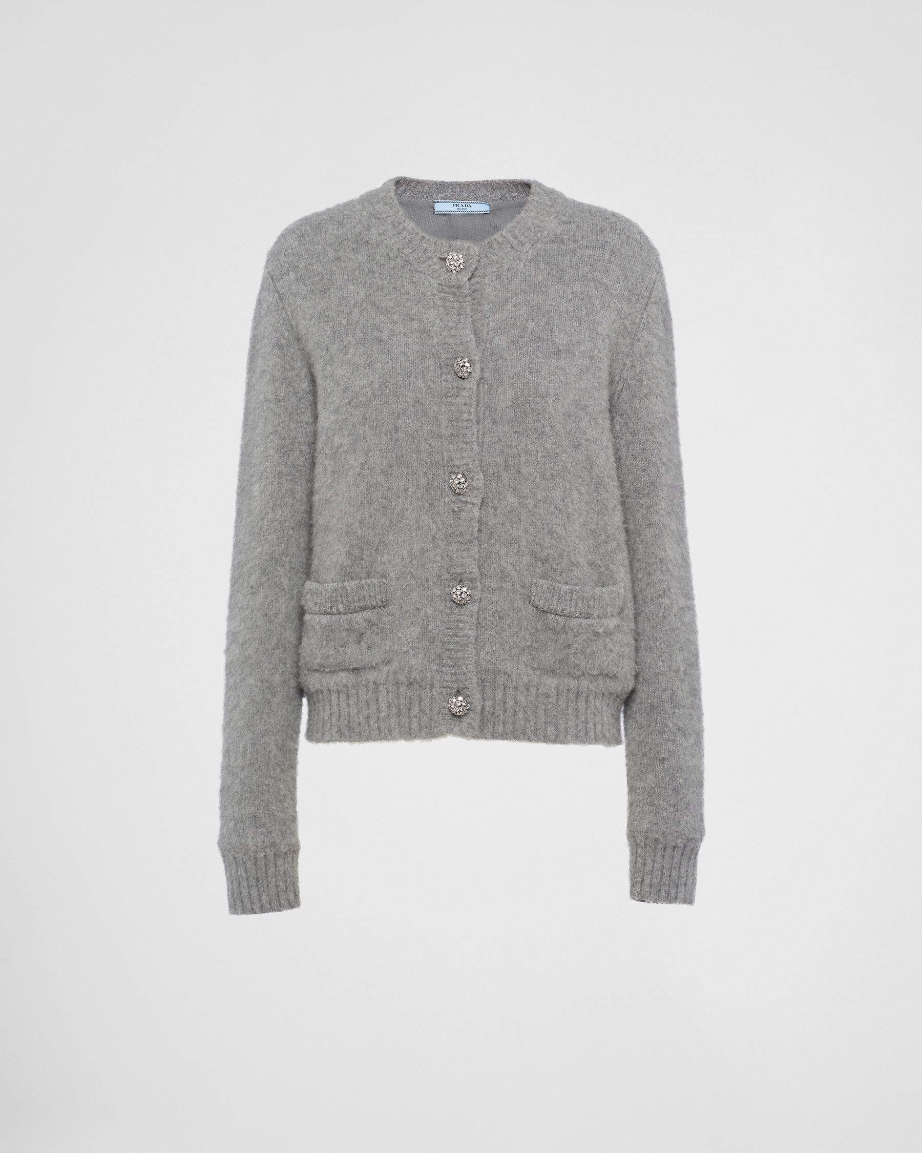 Grey Cashmere Cardigan | PRADA