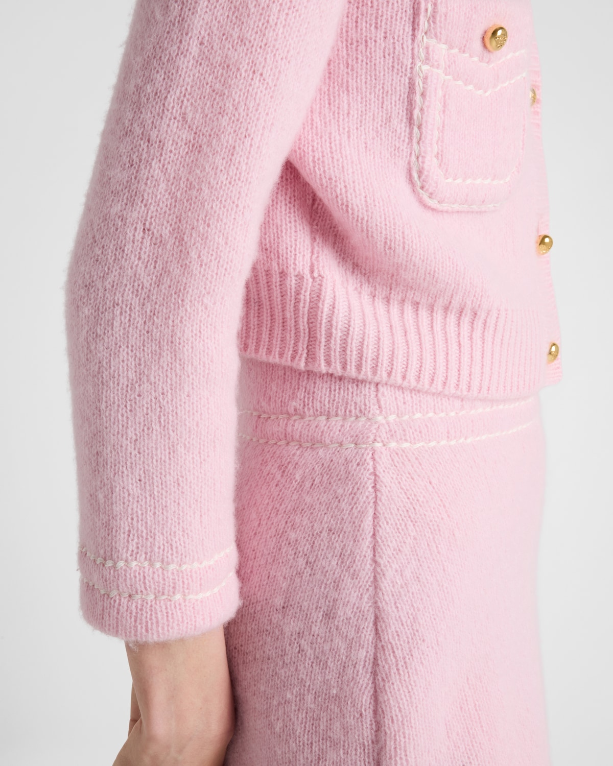 Pink Cashmere Cardigan | PRADA