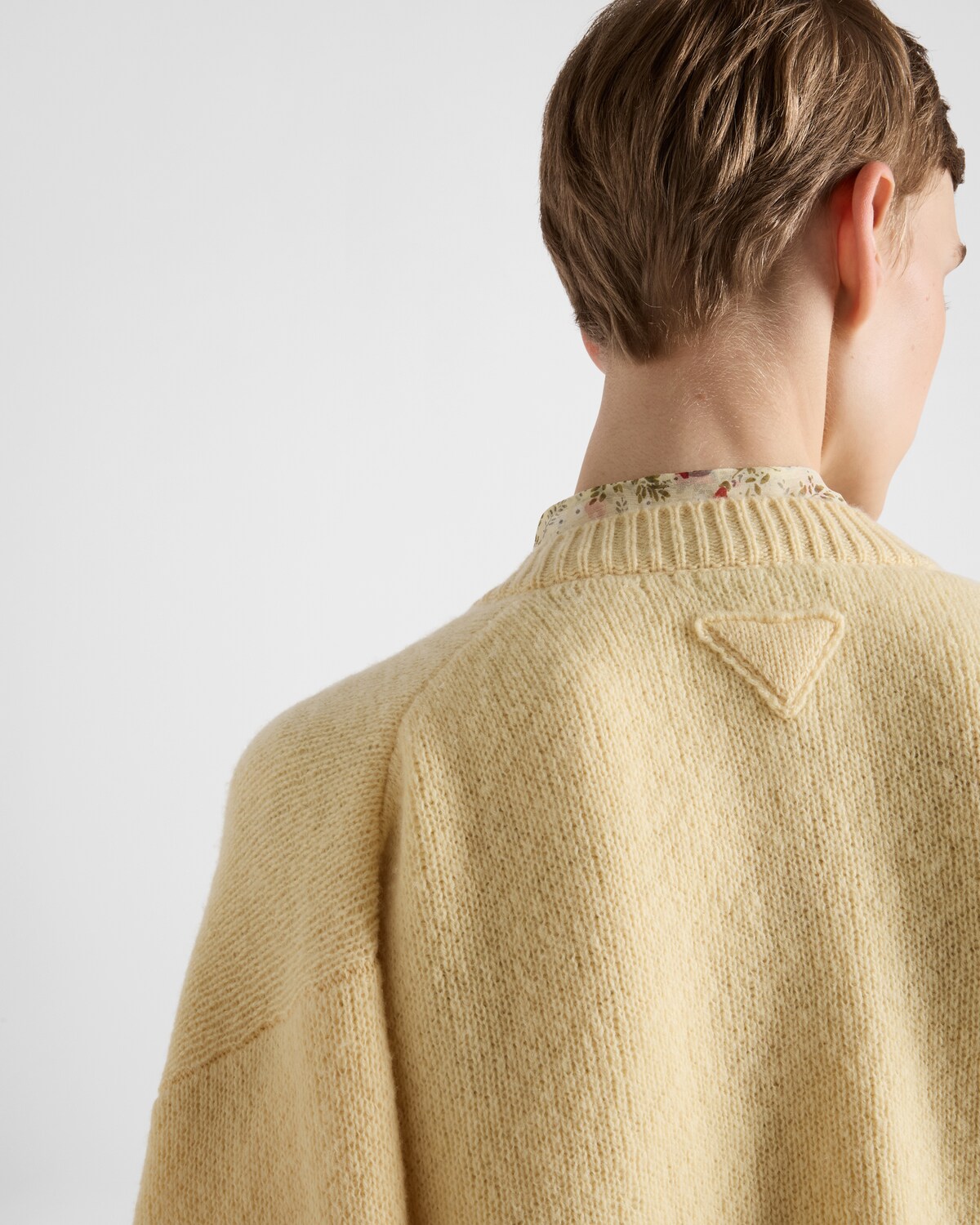 Cream Cashmere Cardigan | PRADA