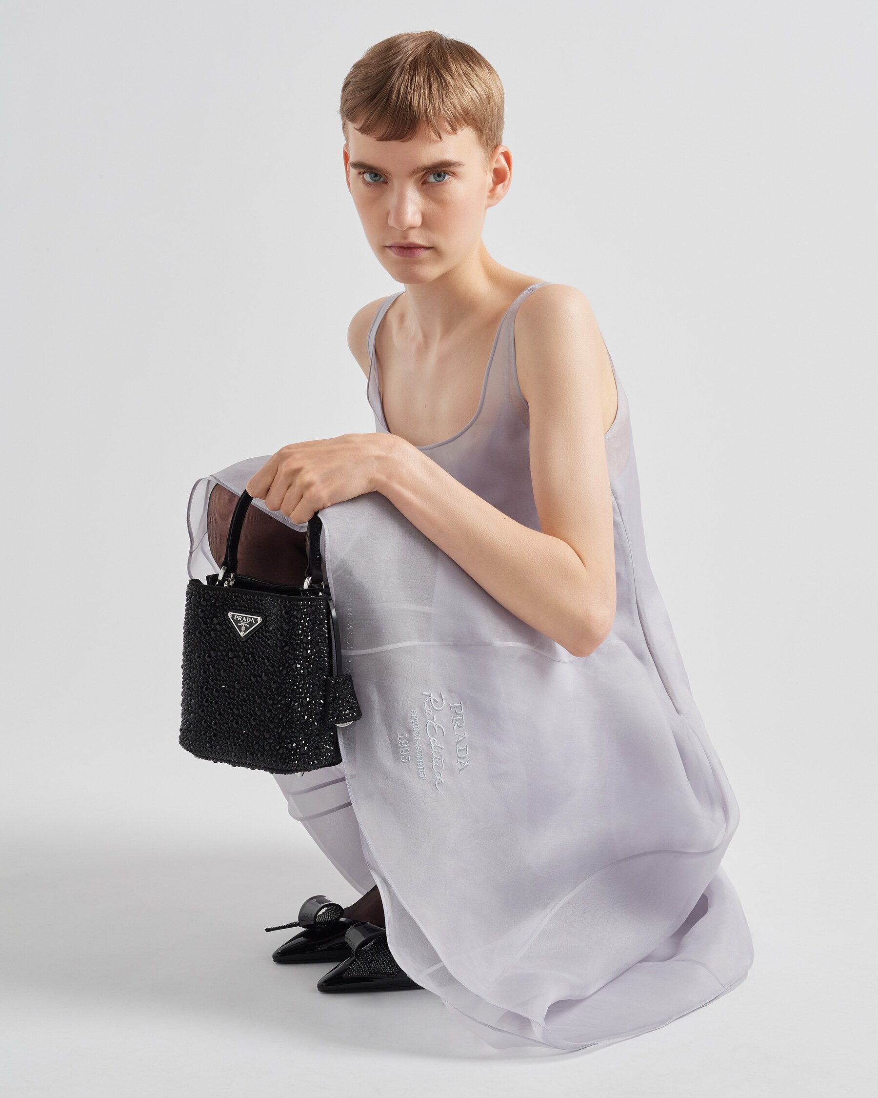 Wisteria Re-edition 1995 Organza Dress | PRADA