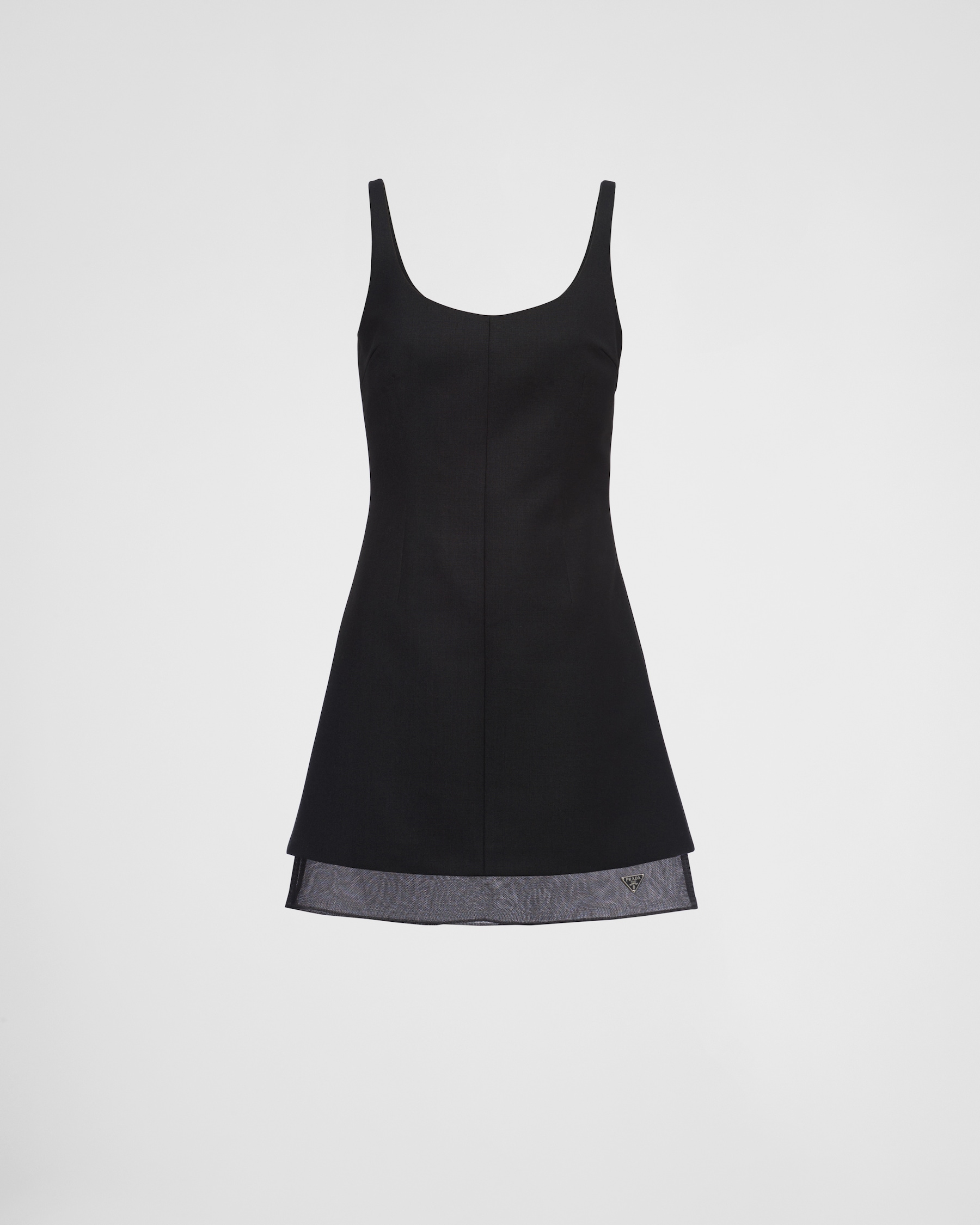 Black Wool Mini-dress | PRADA
