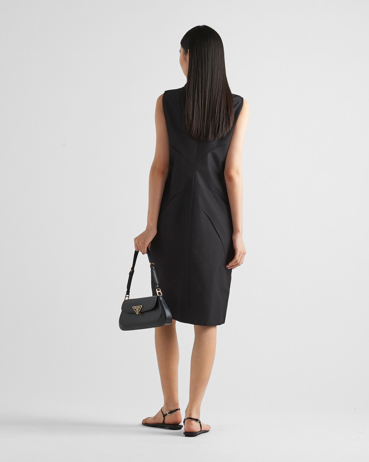 Black Faille Dress | PRADA