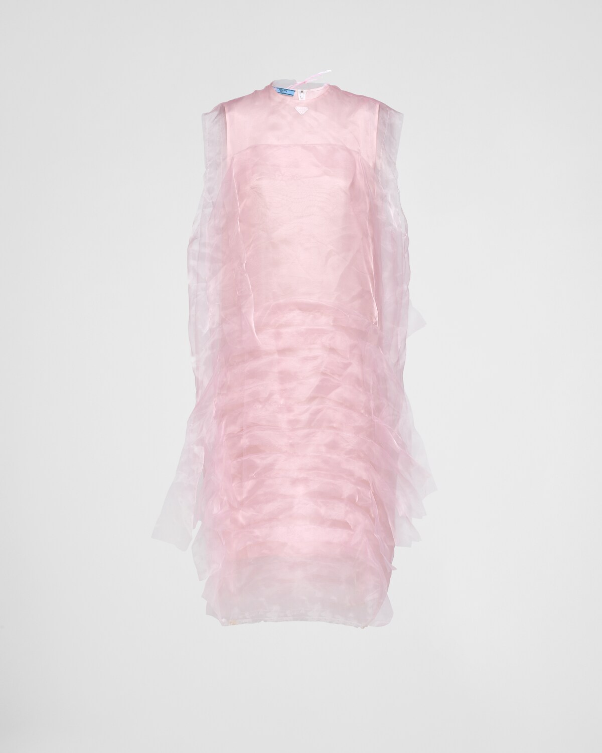 Pink Technical Voile Dress | PRADA