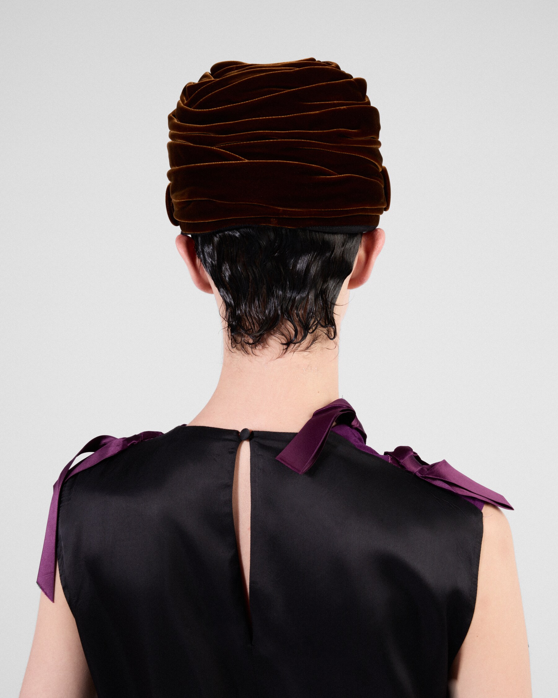 Azalea Red Sablé Dress With Bows | PRADA