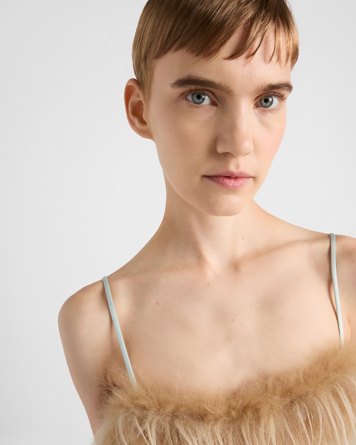 Aquamarine Satin Jersey Dress | PRADA