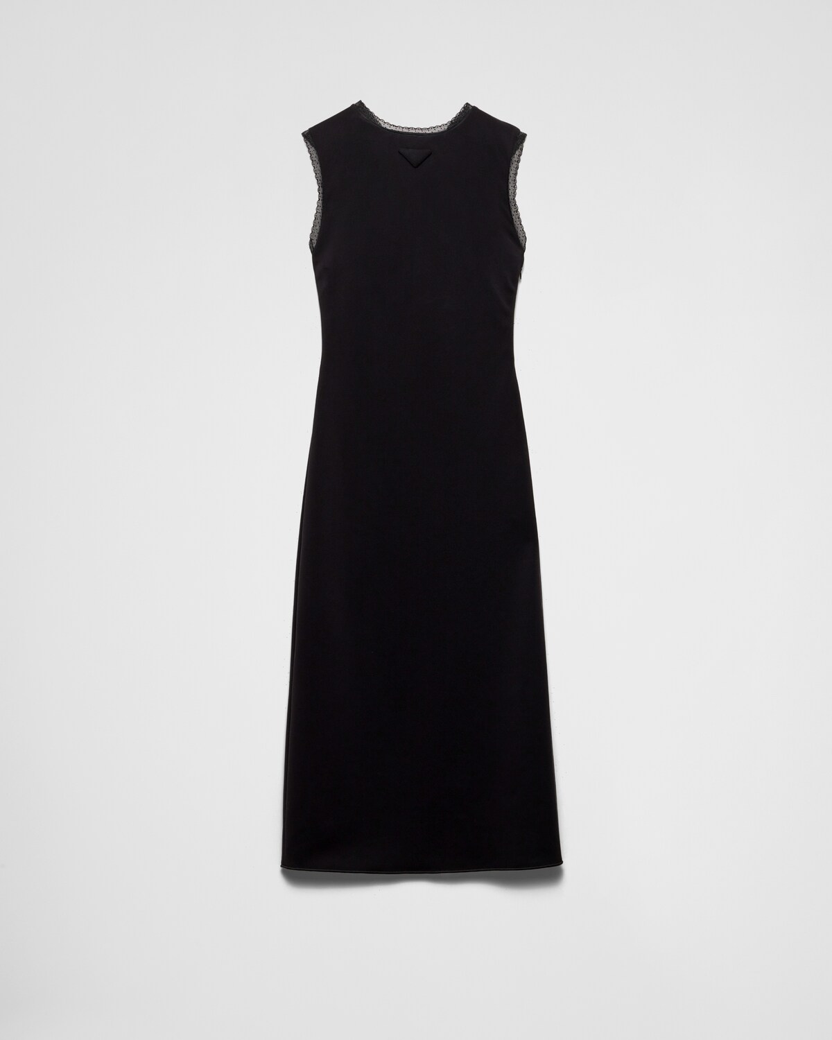 Black Interlock Crêpe Dress | PRADA