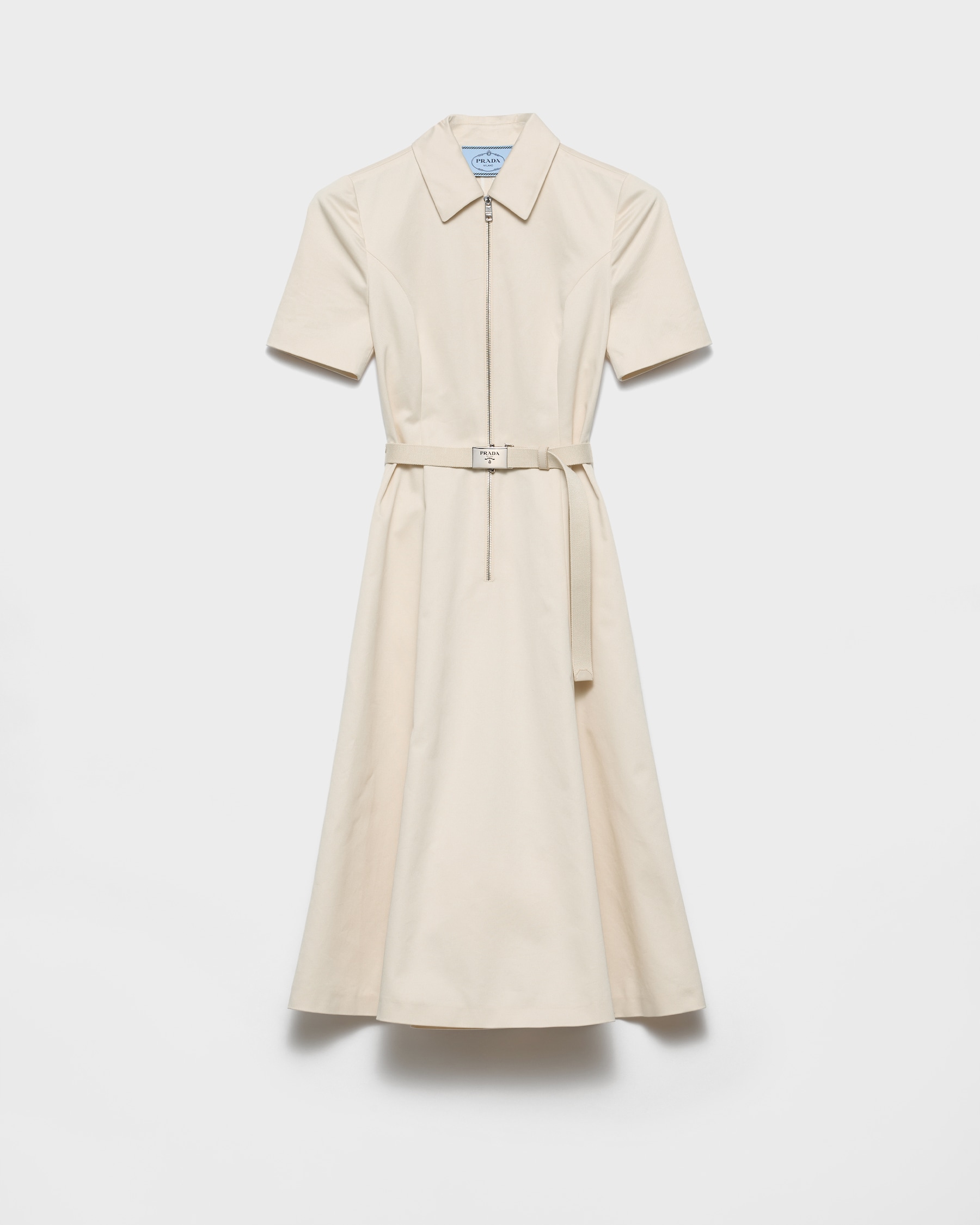 Natural Chino Dress | PRADA - United States