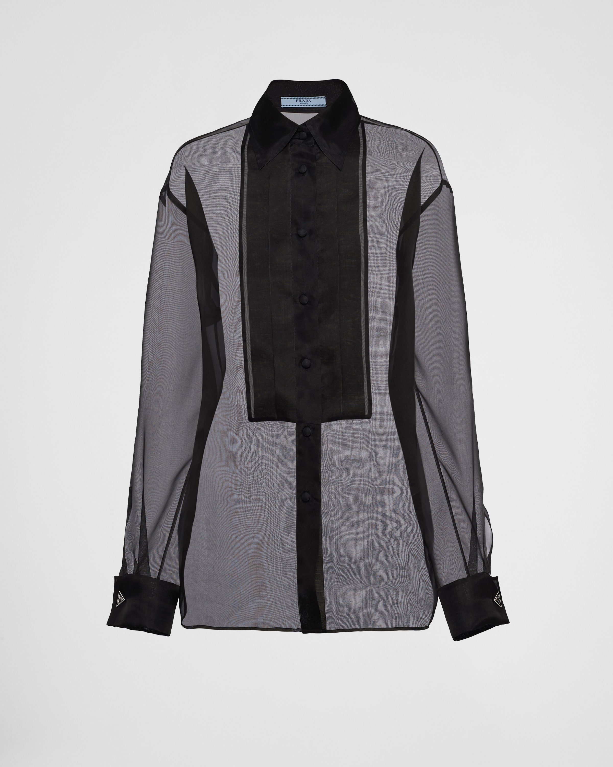 Black Organza shirt | Prada