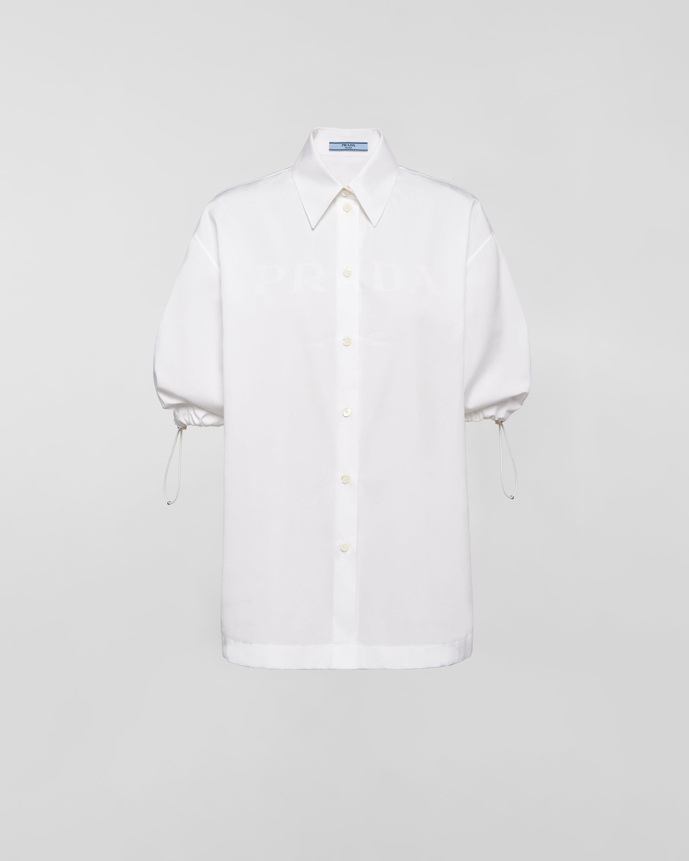 White Poplin Shirt | PRADA