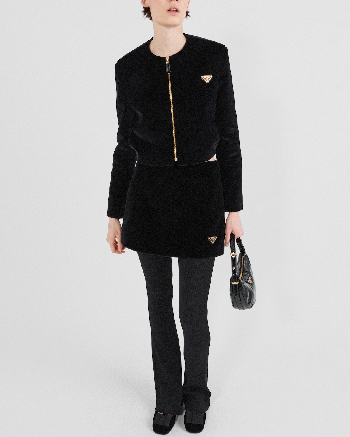 Black Velvet Jacket | PRADA