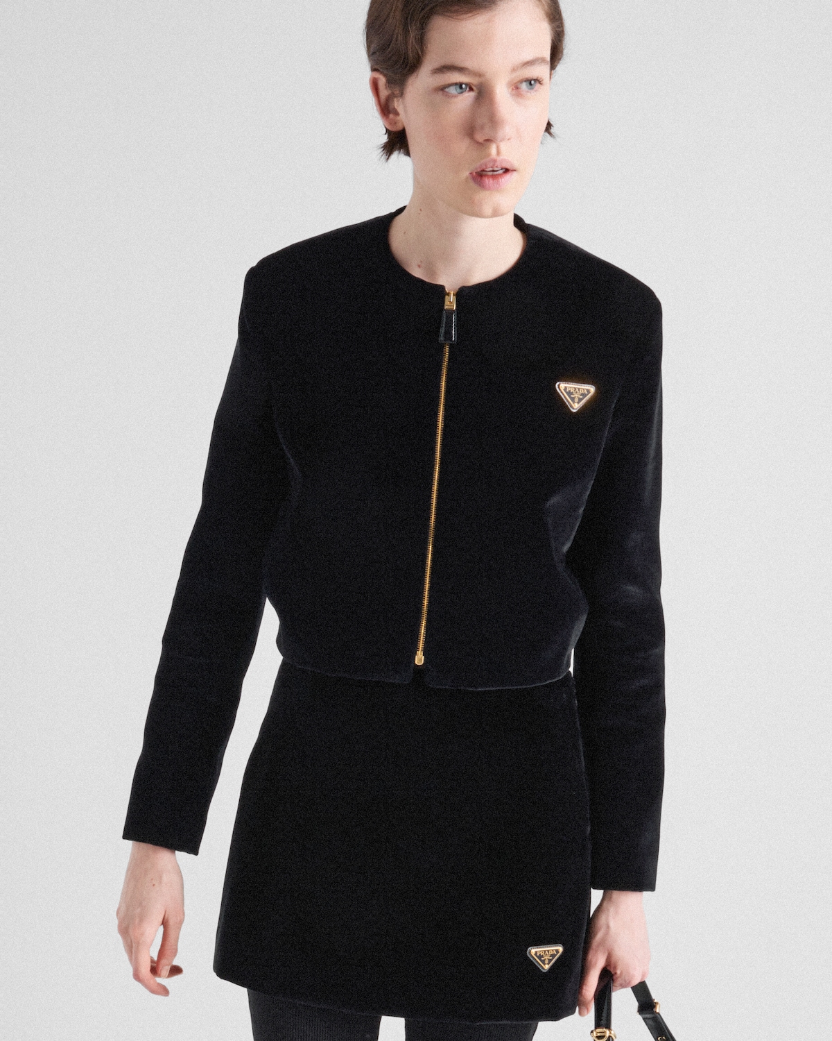 Black Velvet Jacket | PRADA