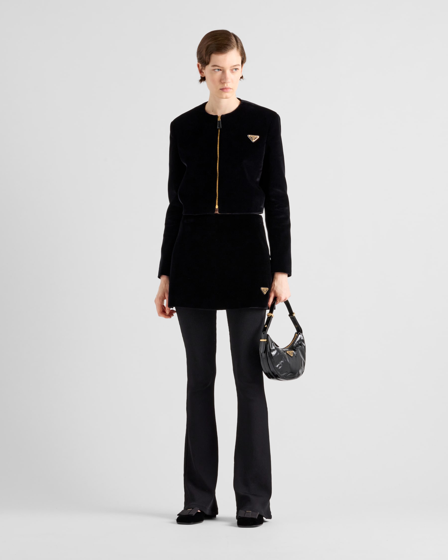 Black Velvet Jacket | PRADA