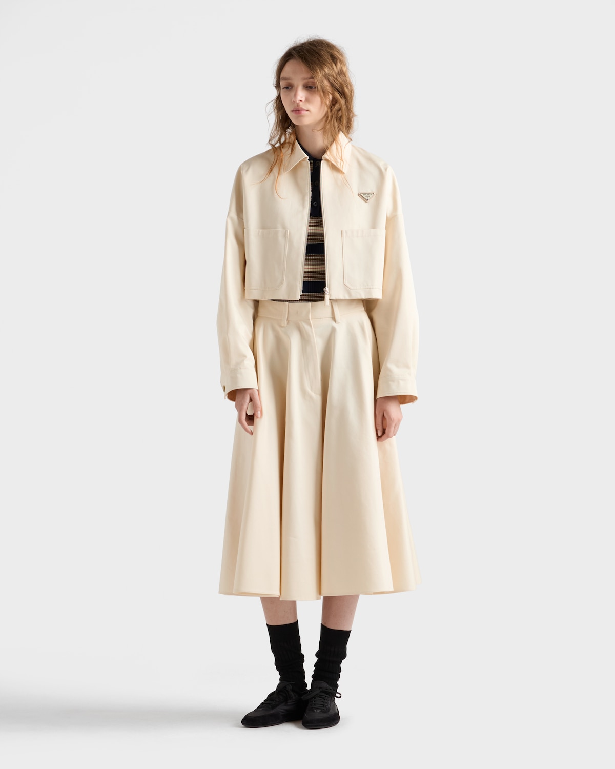 Natural Chino Blouson Jacket | PRADA - United States