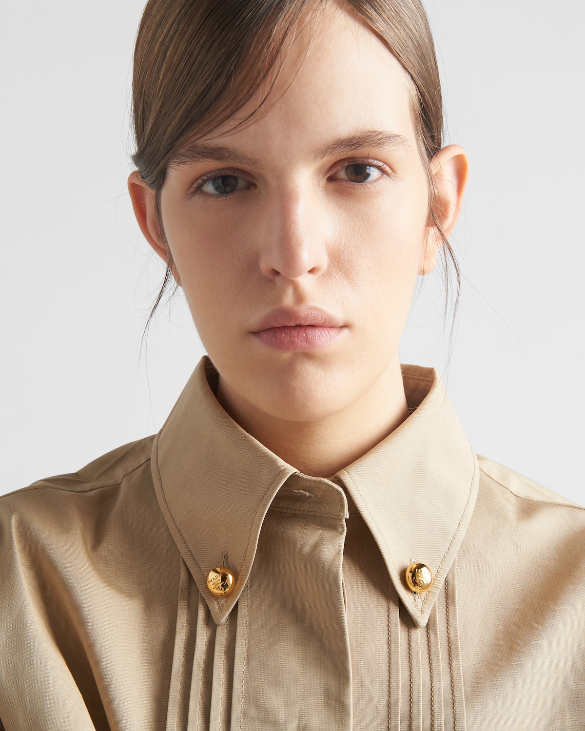 Cord Cropped Poplin Jacket | PRADA