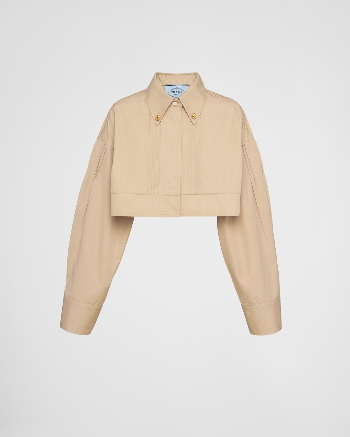 Cord Cropped Poplin Jacket | PRADA