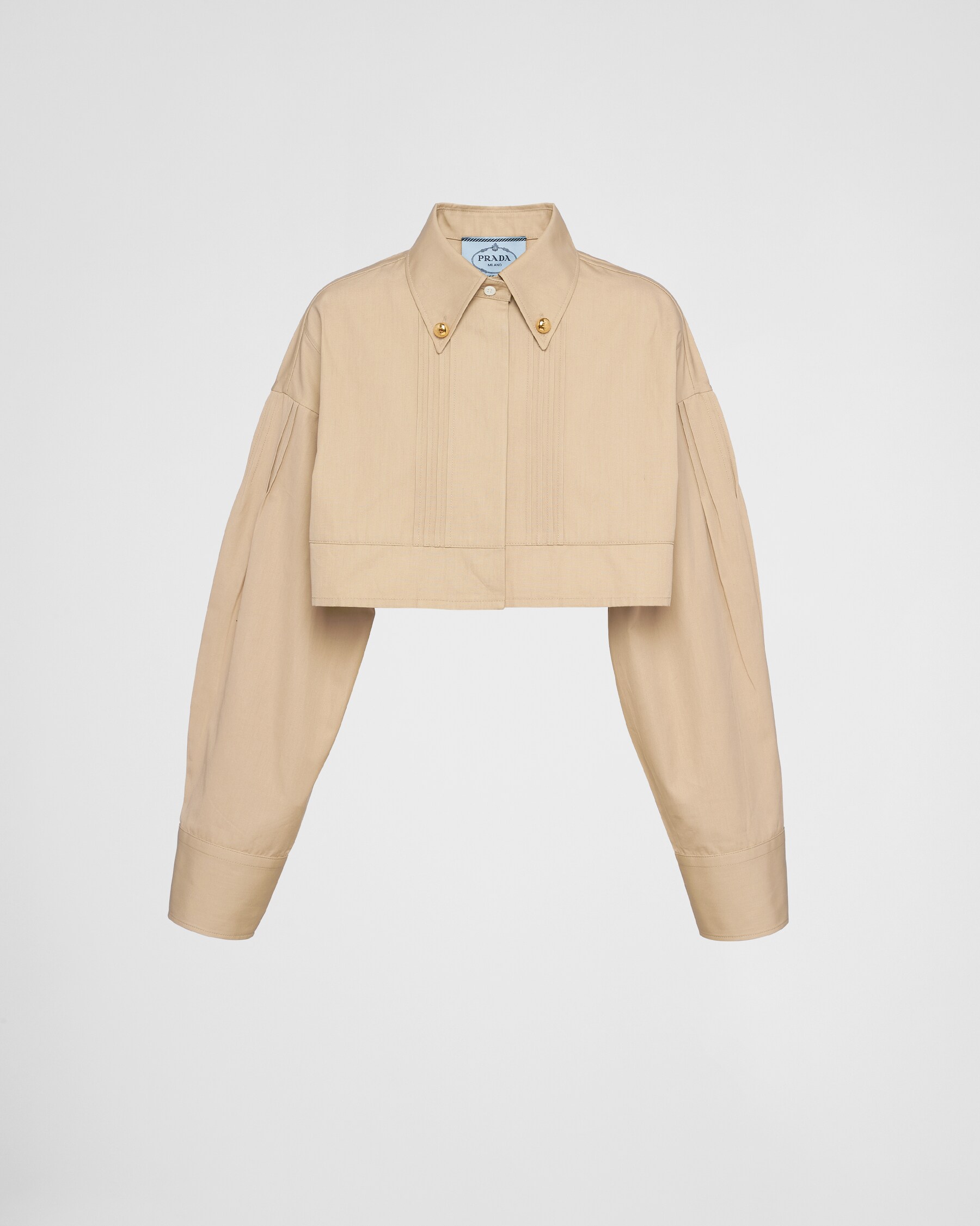Cord Cropped Poplin Jacket | PRADA