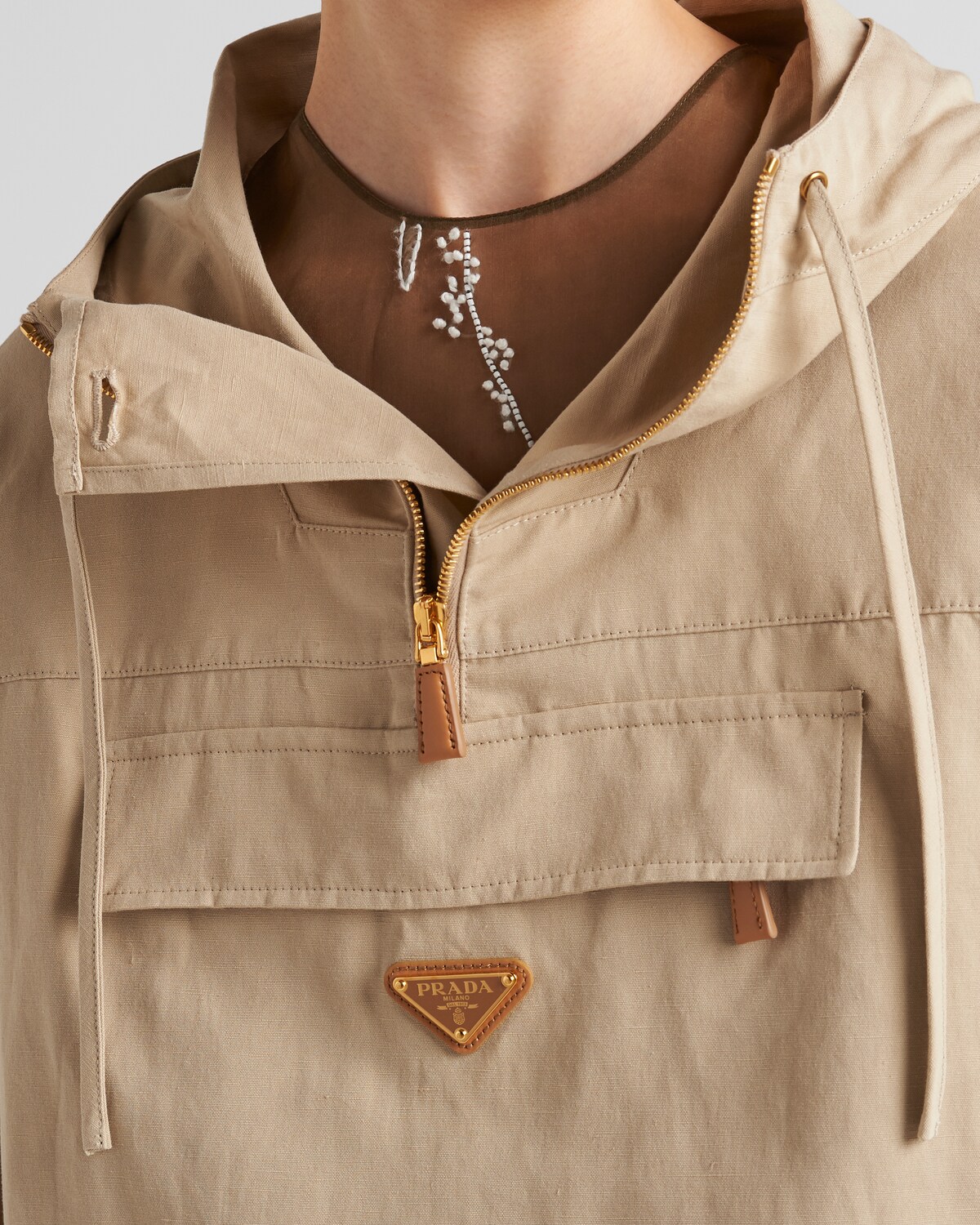 Cord Panama Cotton Windbreaker | PRADA