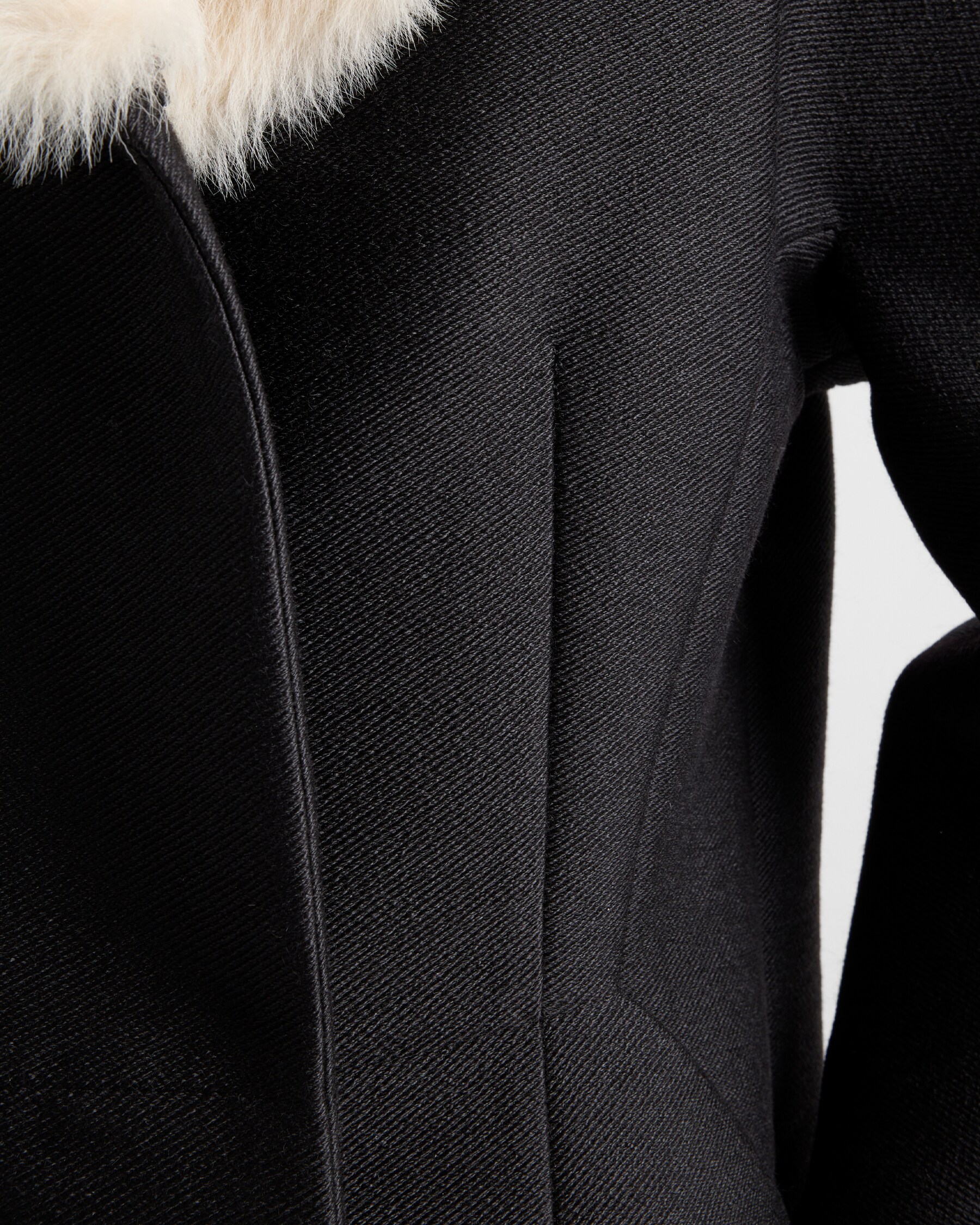 Black Double-breasted Granité Twill Caban Jacket | PRADA