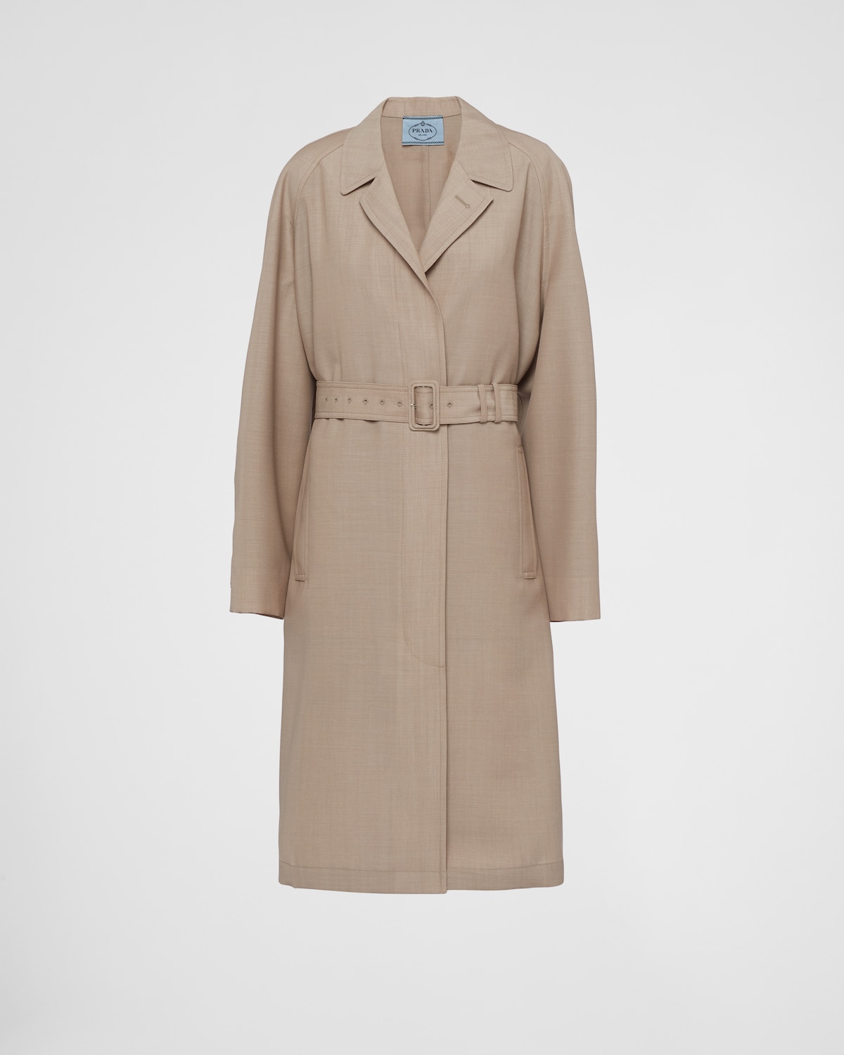 Cord Single-breasted Light Mohair Coat | PRADA