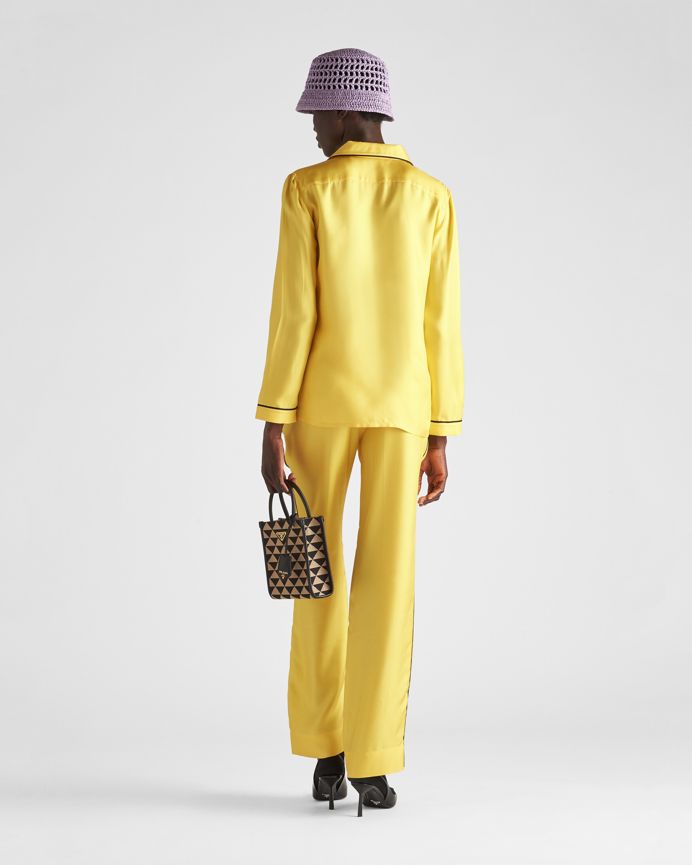 Yellow Twill pajamas | Prada