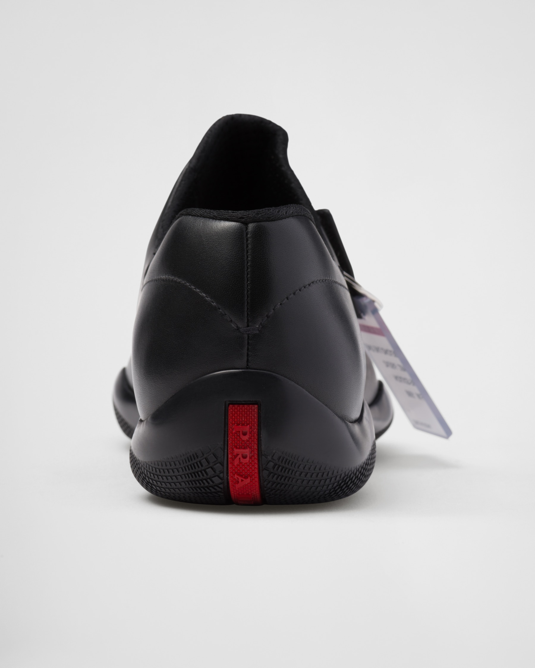 Black Toblach Leather Sneakers | PRADA
