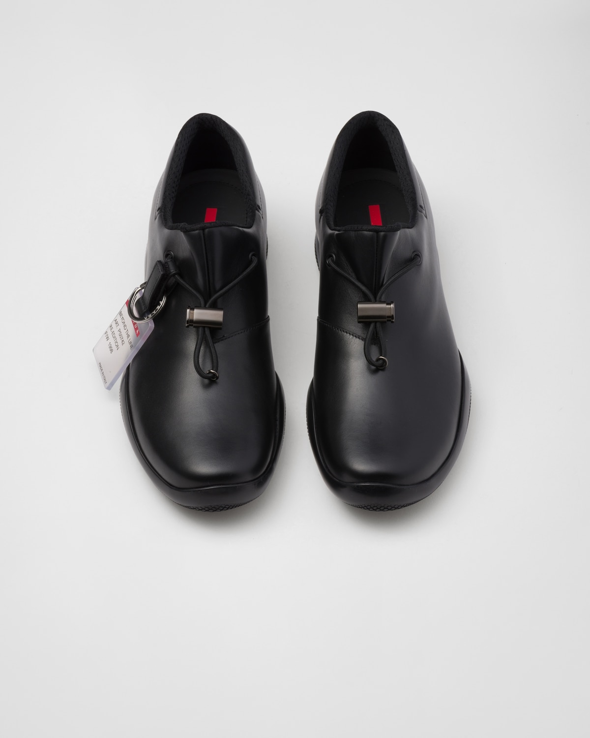 Black Toblach Leather Sneakers | PRADA - United States