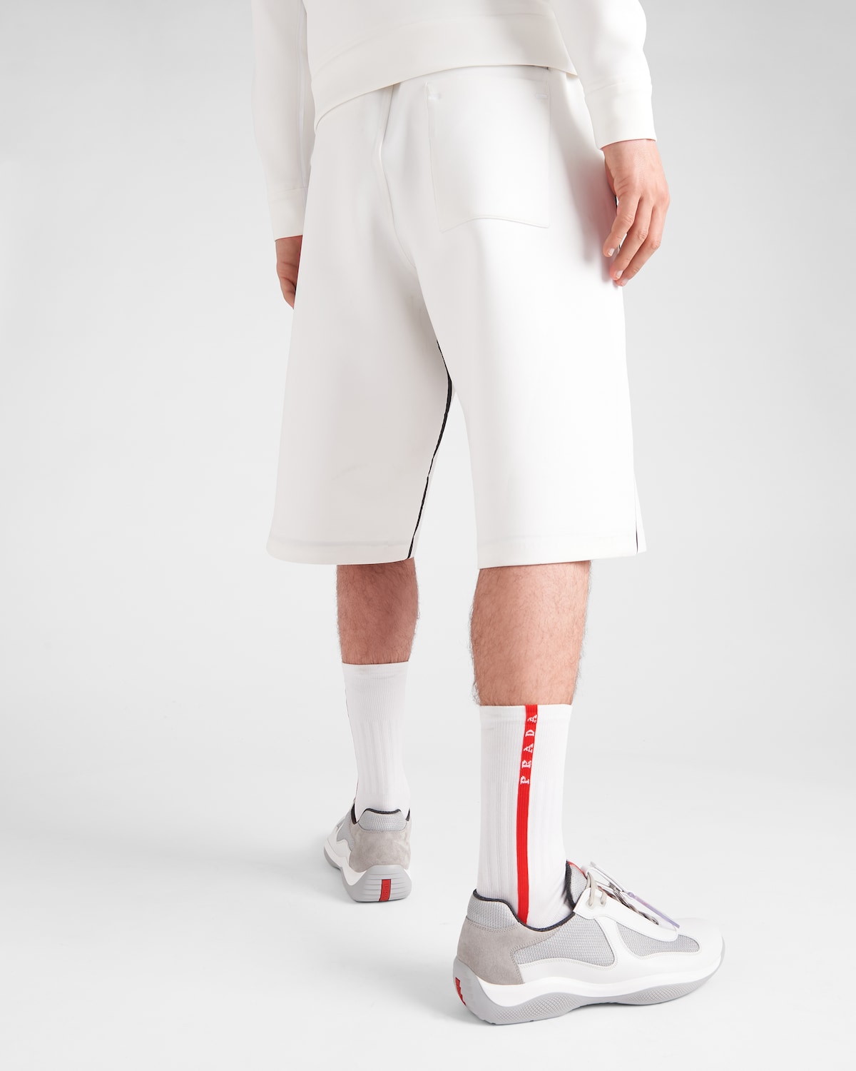 White Prada America’s Cup Original Sneakers | PRADA