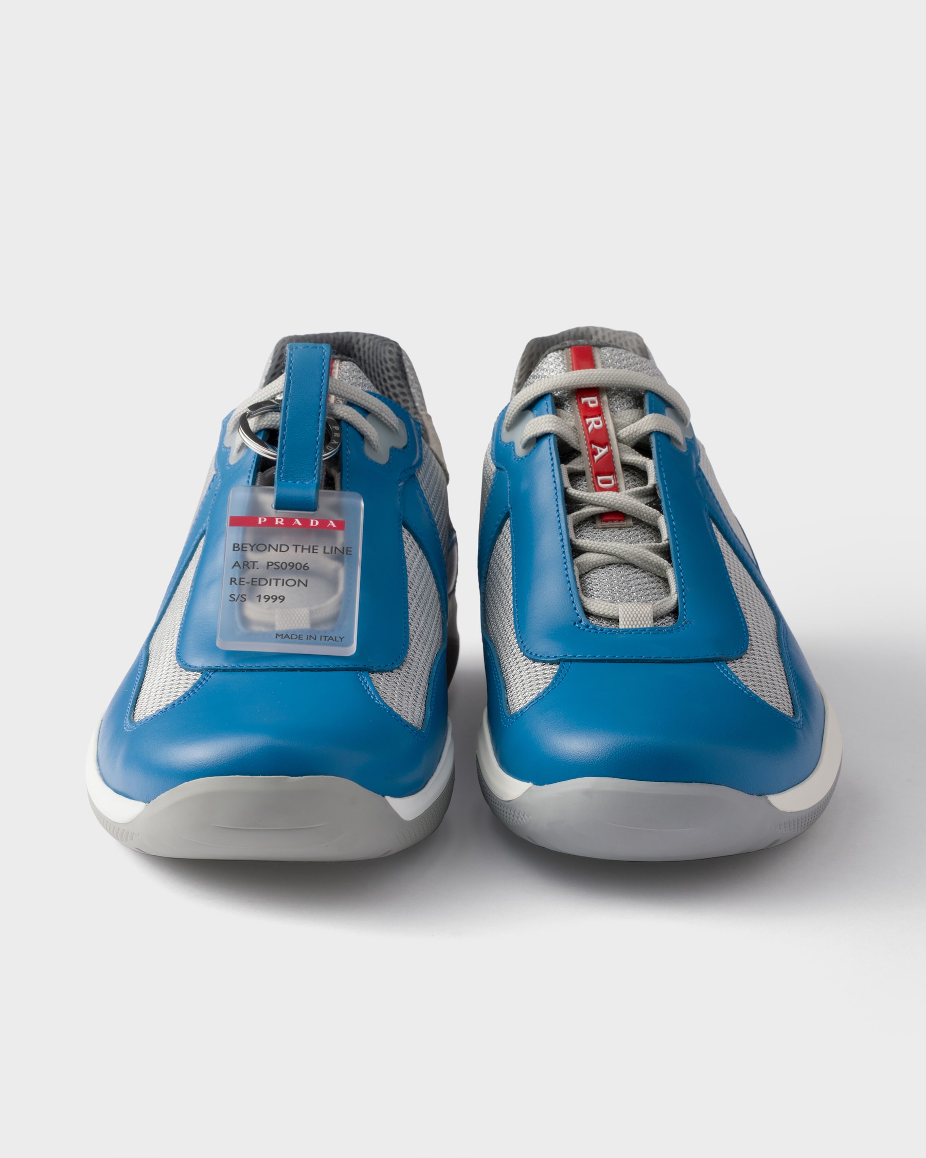Sapphire Blue Prada America’s Cup Original Sneakers | PRADA