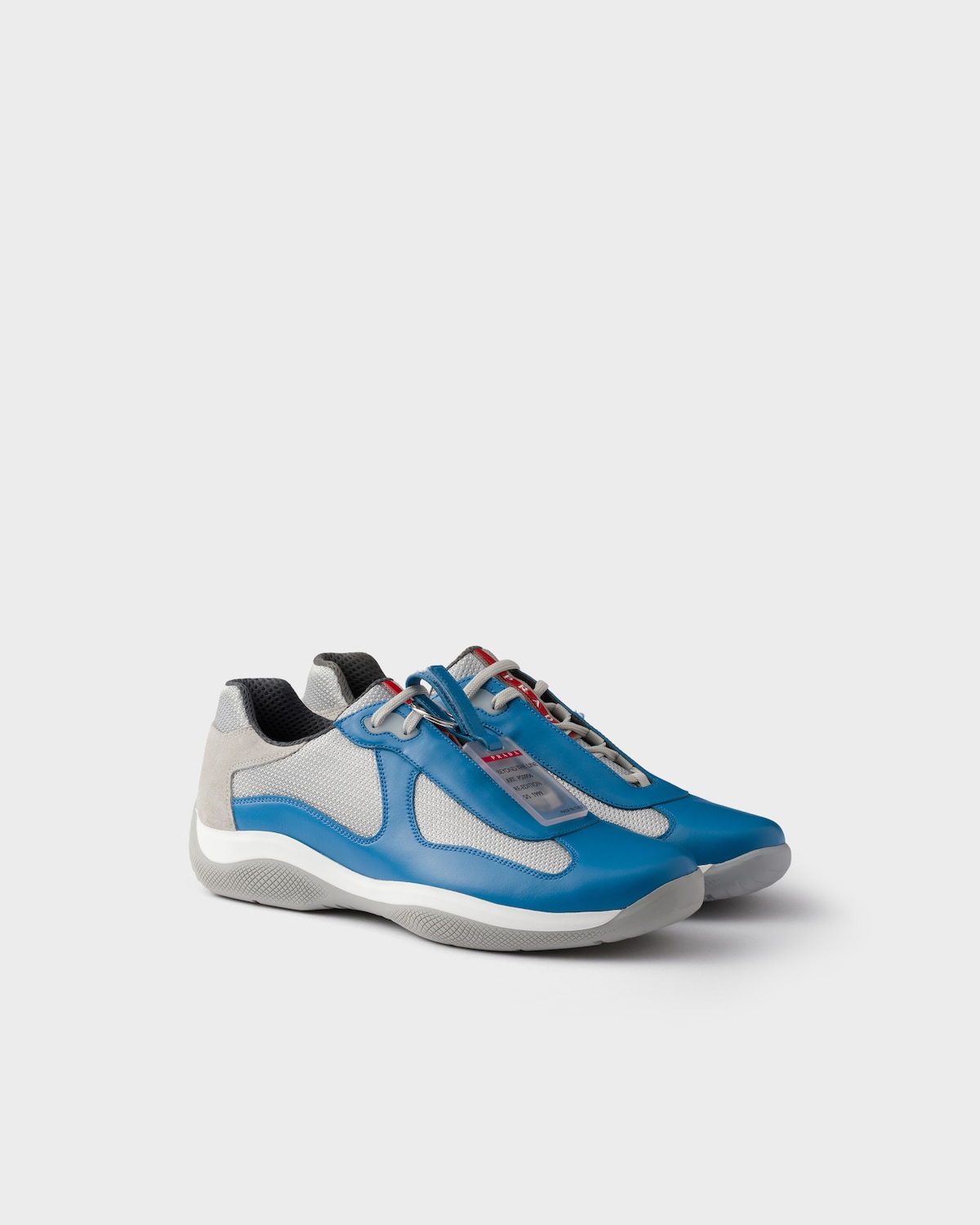 Sapphire Blue Prada America’s Cup Original Sneakers | PRADA
