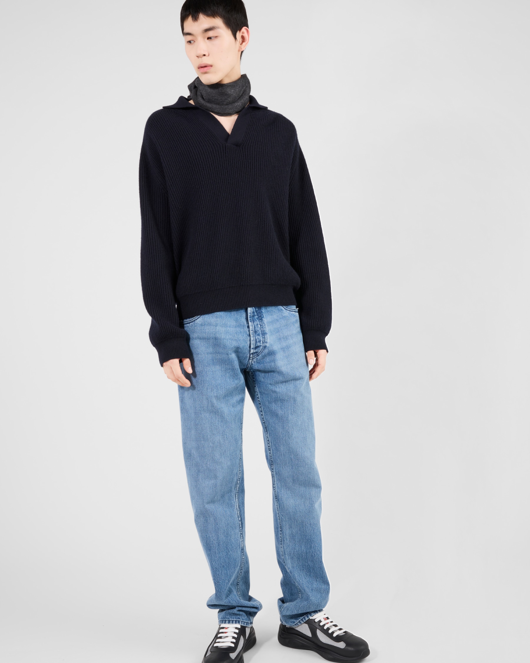 Ultramarine Prada America’s Cup Original Sneakers | PRADA