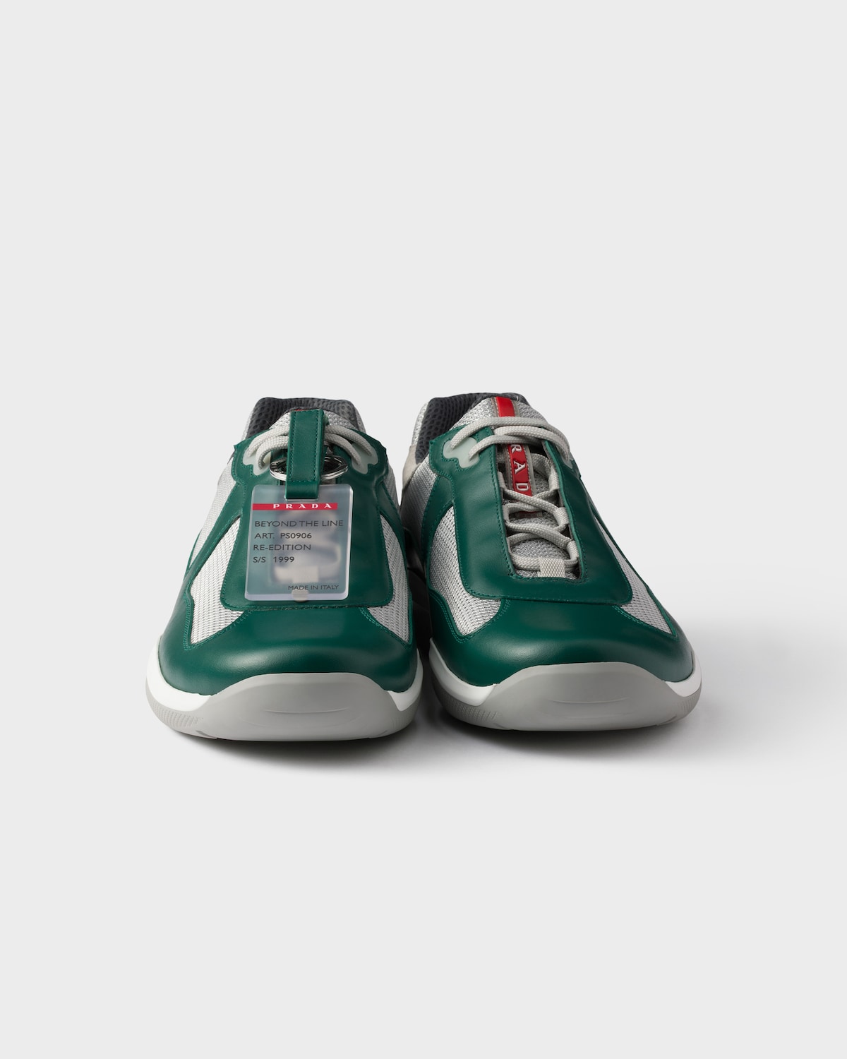 Billiard Green Prada America’s Cup Original Sneakers | PRADA
